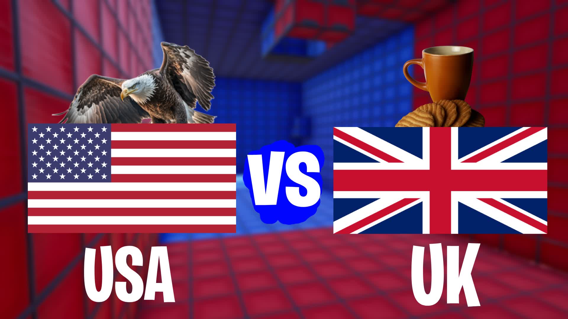 💯🦅🔫USA VS UK☕🍪🥶(RED VS BLUE) 3595-6261-6837 by twisteraims - Fortnite ...