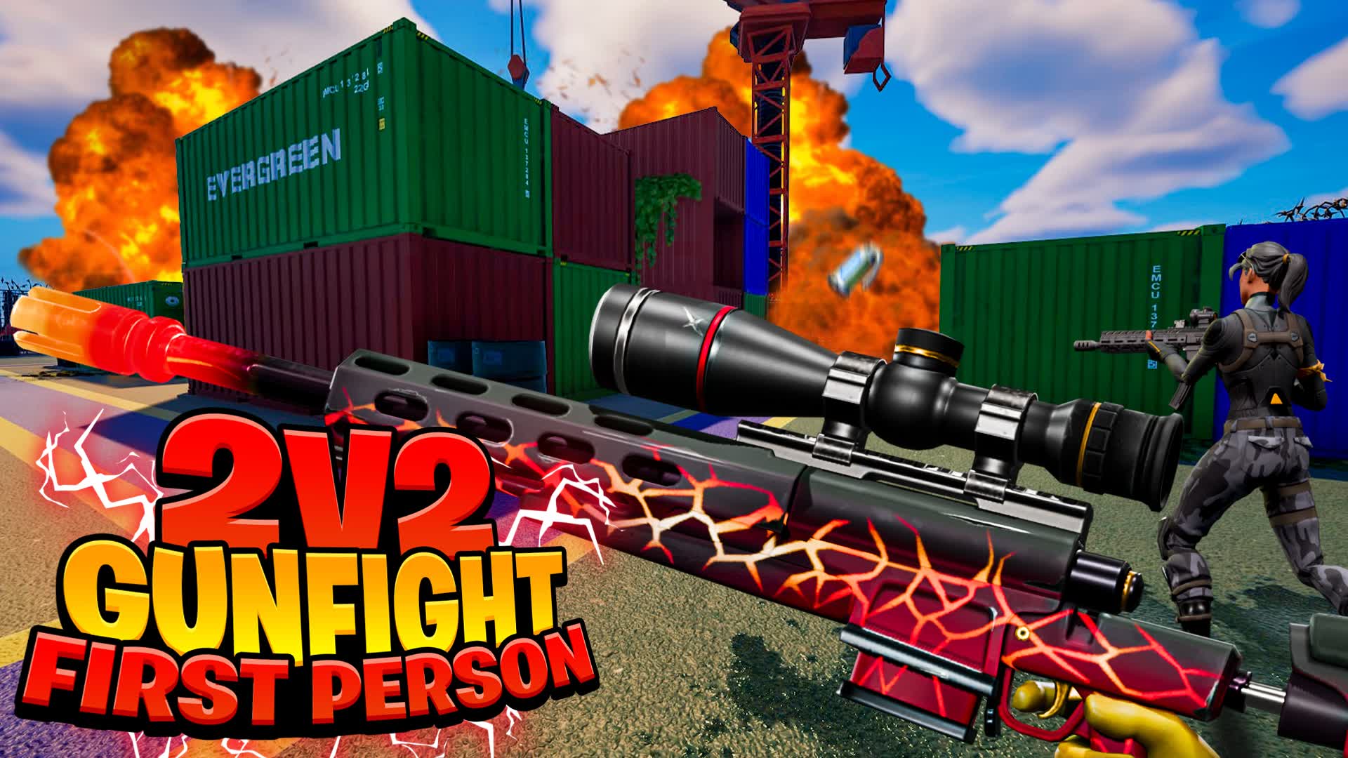 Gunfight 2vs2 🔫 6155-4673-0111 by drony - Fortnite Creative Map Code ...