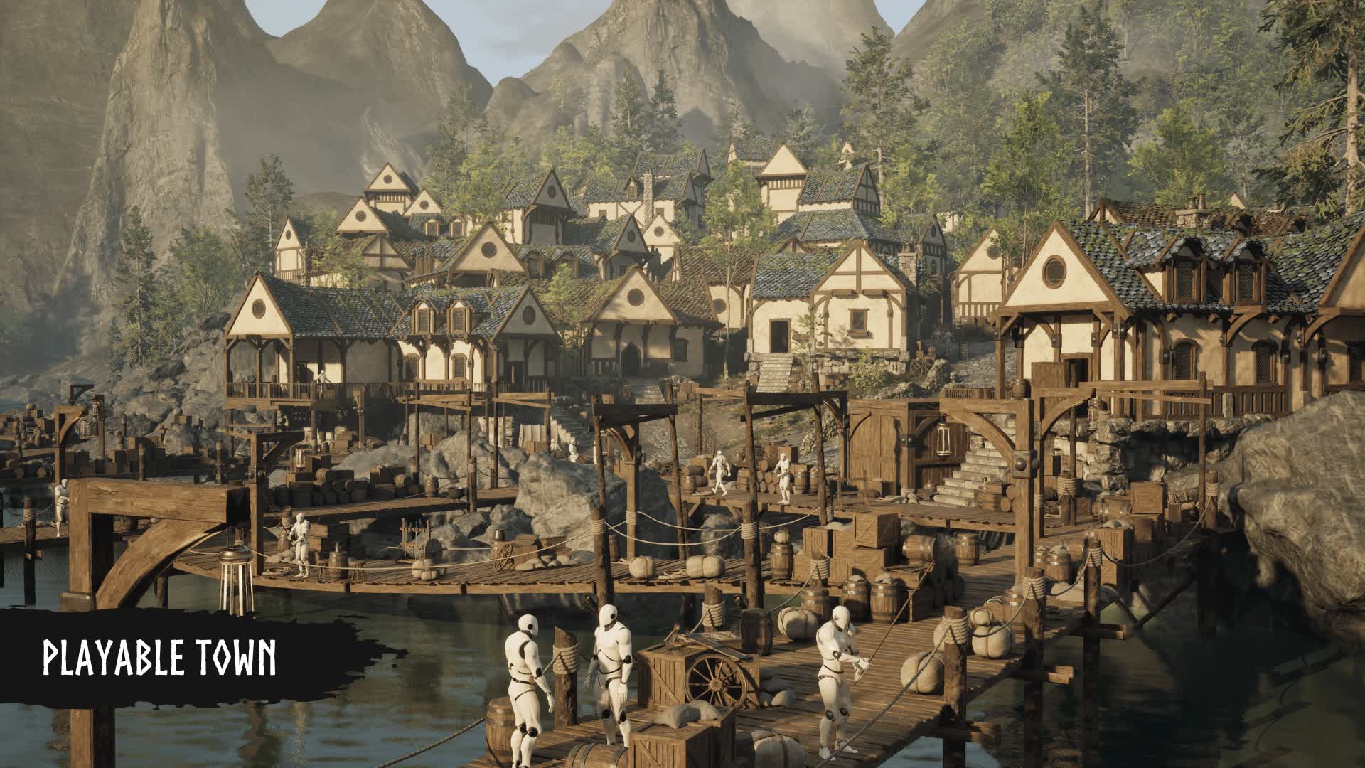 Modular Medieval Town, Docks 9980-2940-8010 by hivemind - Fortnite ...