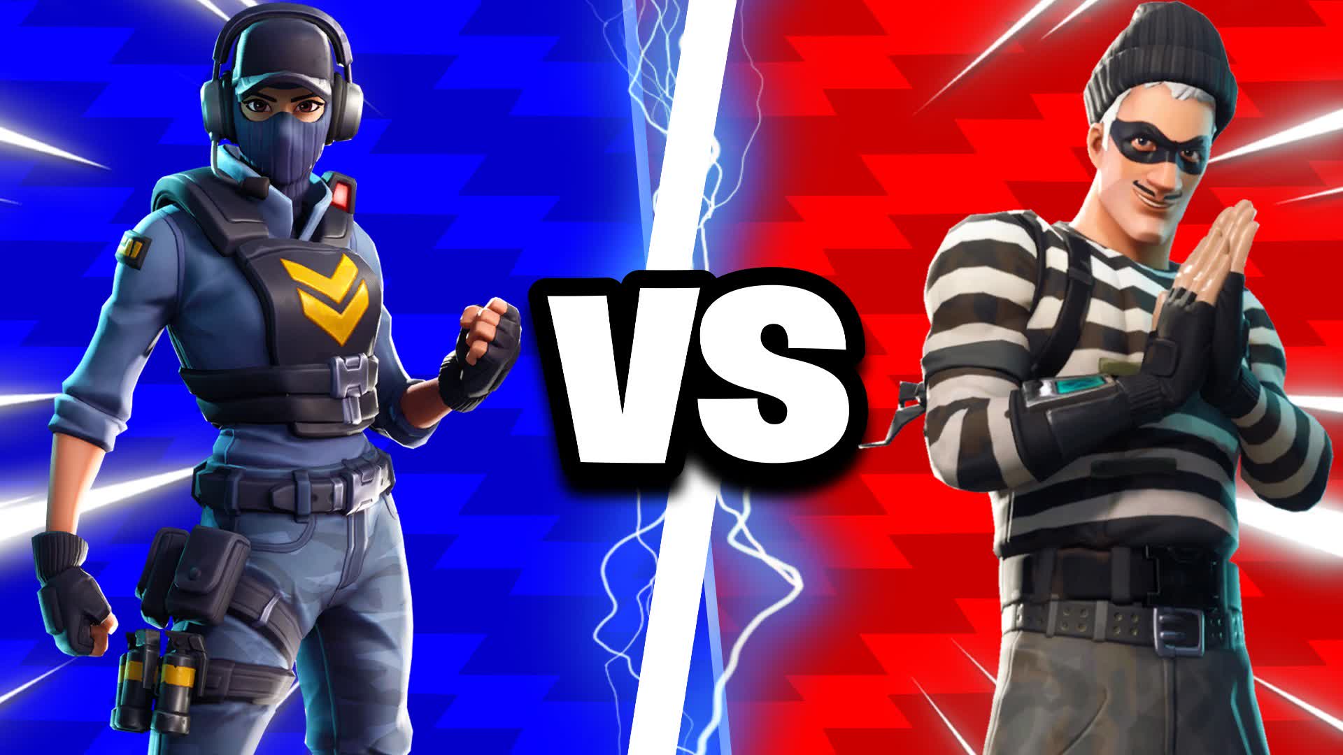 COPS VS ROBBERS - RED VS BLUE🔴🔵 0583-2959-7151 by minist - Fortnite ...