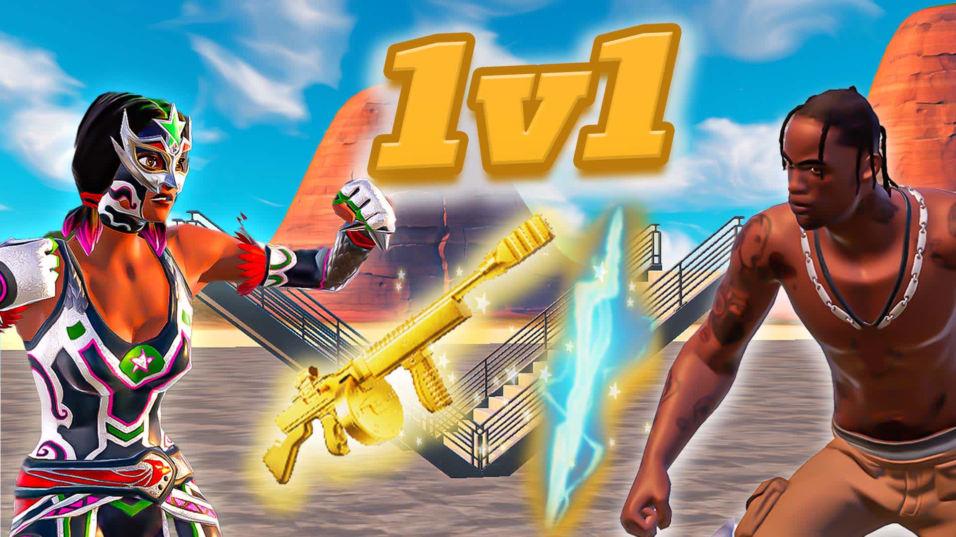 قاتلني بالبناء | 1v1 build fights 5157-8935-0209 par 3dh - Fortnite