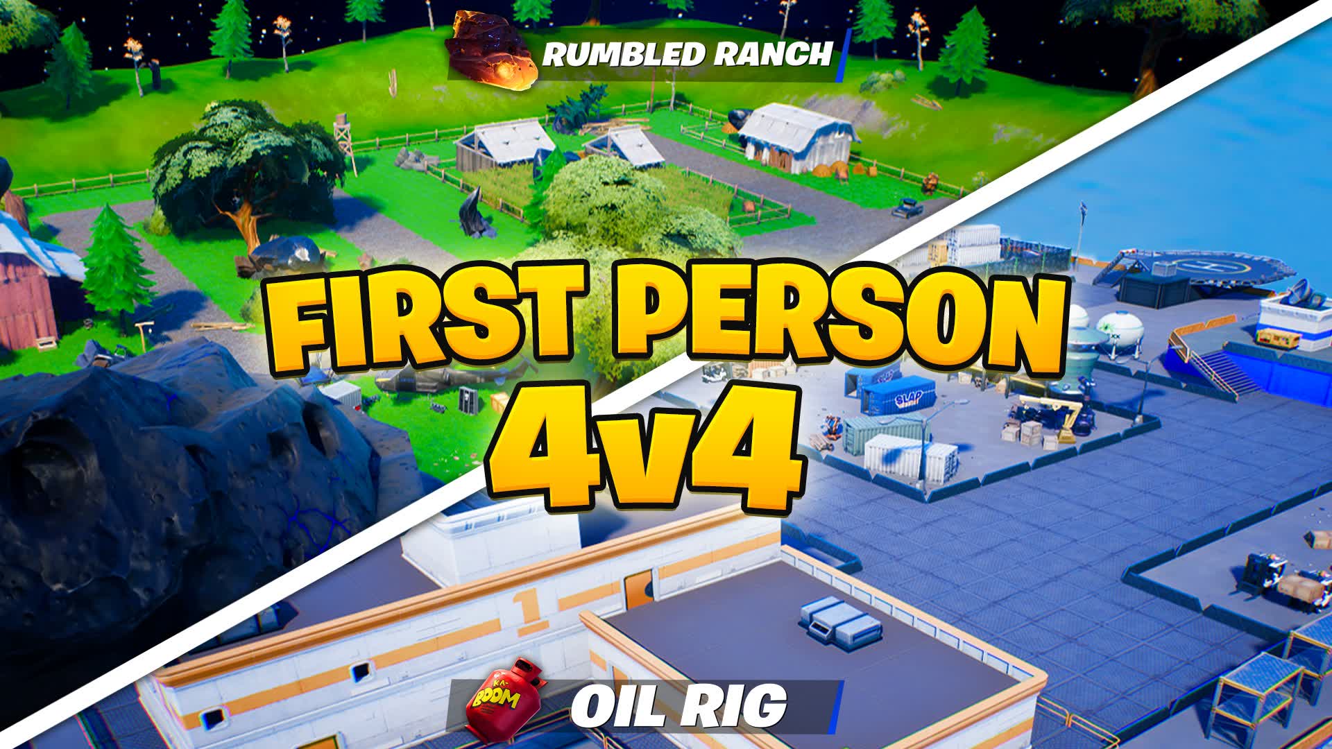 🔫 FIRST PERSON 4V4 0587-5961-9307 by looksmaxx - Fortnite Creative Map Code - Fortnite.GG