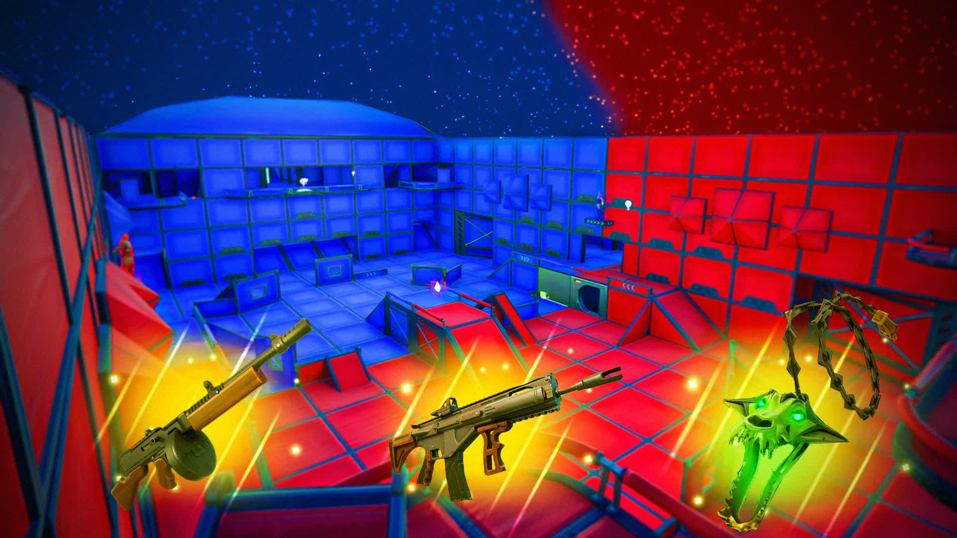 🥶GALAXY🥵RED vs BLUE💯-Zero Build 7922-8185-1616 by novin - Fortnite