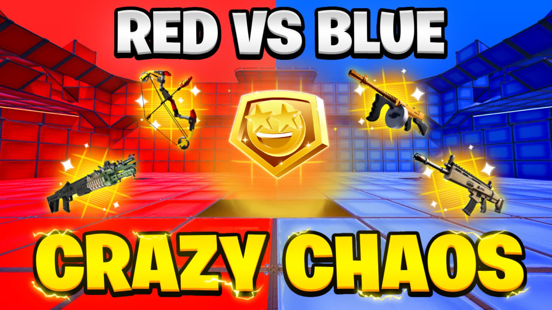CRAZY CHAOS ⭐ RED VS BLUE 🔴🔵 7631-7785-9916 by chelofn - Fortnite ...