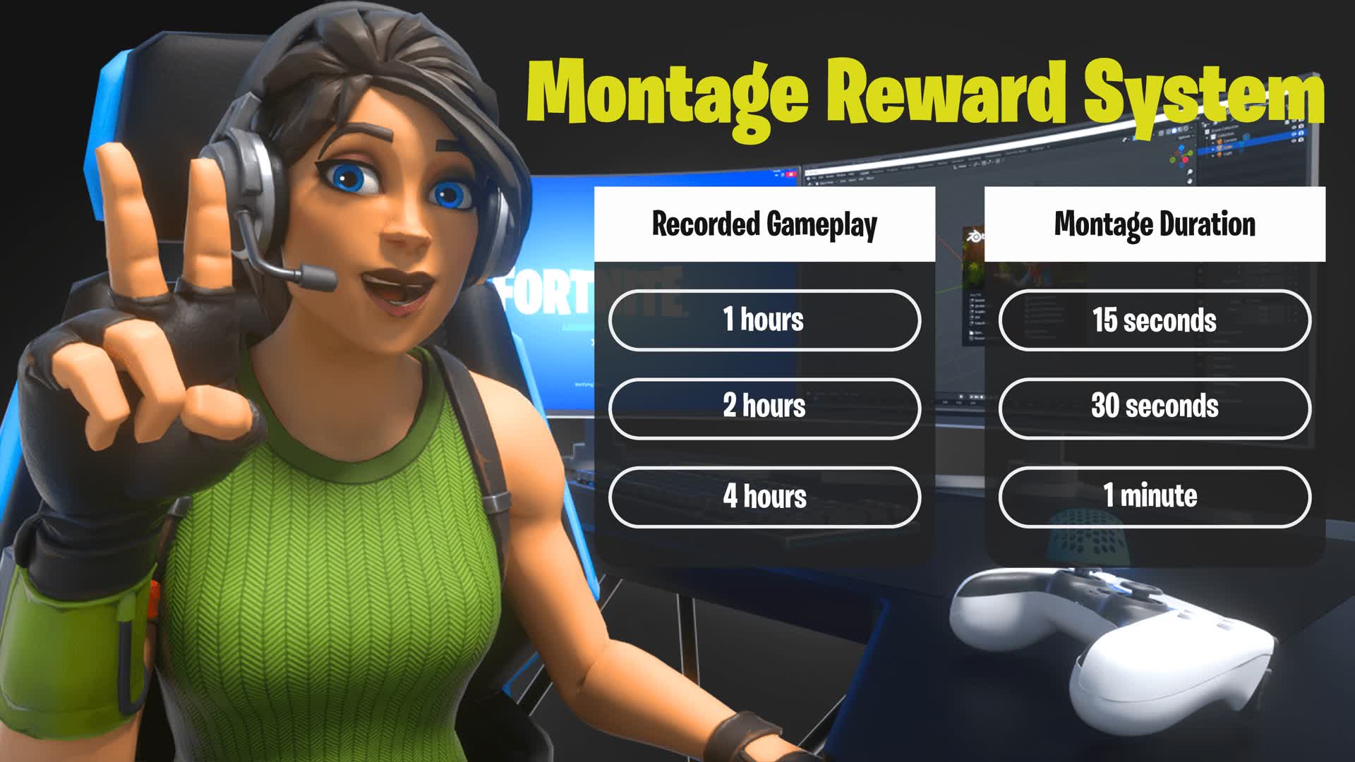 Montage Turtle Fight 2269-2100-7986 by epm - Fortnite Creative Map Code ...