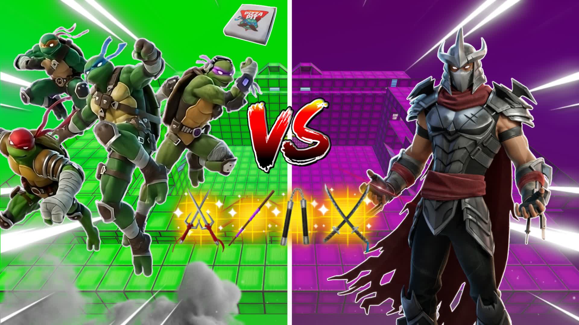 TMNT NINJA TURTLES VS SHREDDER 🍕🐢 9854-8554-1375 by danlessa - Fortnite ...