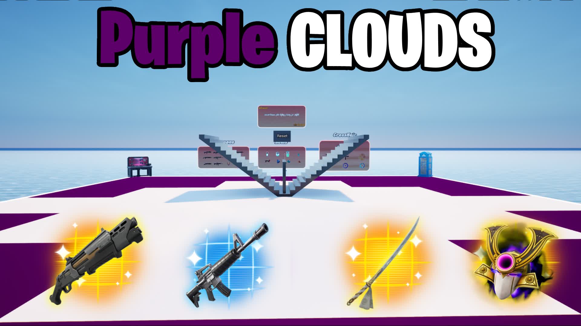 Purple Clouds 3483-7529-1968 by ps10 - Fortnite Creative Map Code - Fortnite.GG