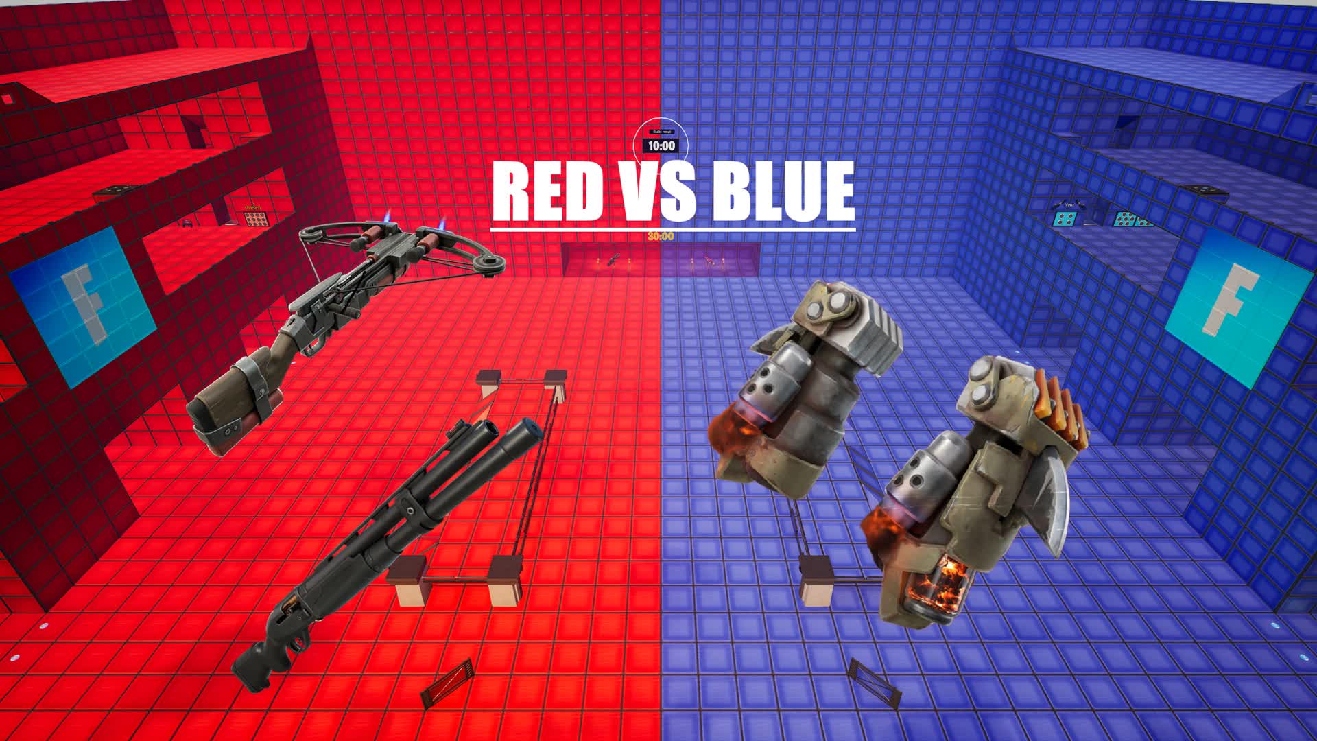 WRECKED RED VS BLUE🔴🔵 6231-7788-3152 by qup - Fortnite Creative Map ...
