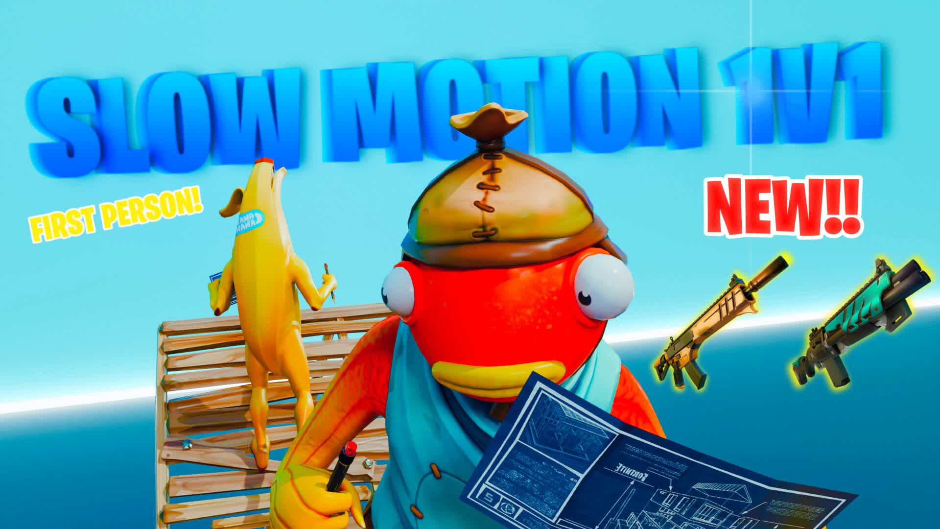 SLOW MOTION 1V1⭐🔁 7123-5831-1826 by lil_bert - Fortnite Creative Map Code - Fortnite.GG