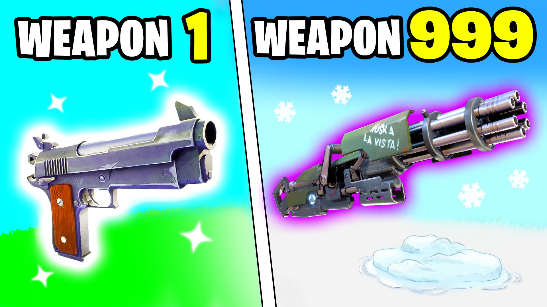 Ultimate ️ WINTER GUN GAME 🎯 ONE SHOT 1642-5599-8437 by wecreate - Fortnite