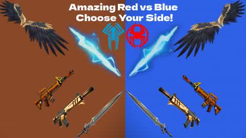 Amazing Red vs Blue 0806-0426-4182 by son_of_moon - Fortnite Creative ...