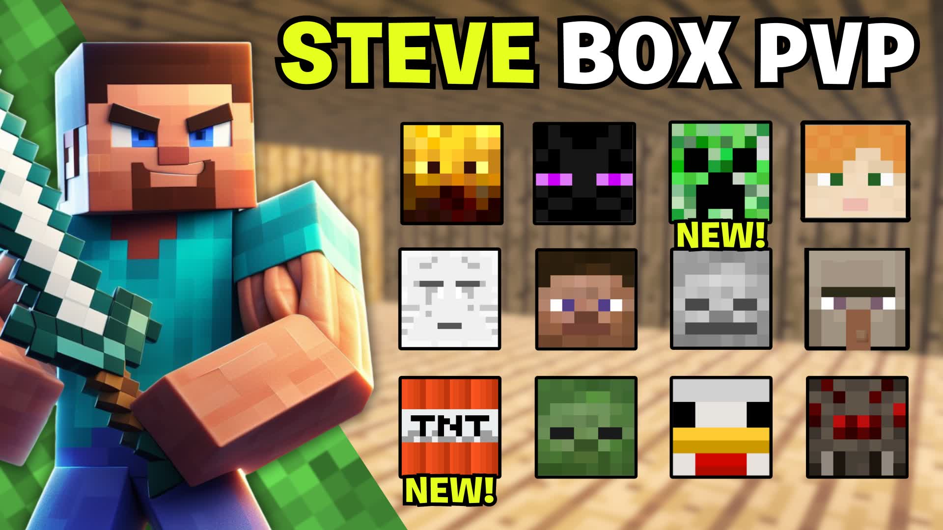 🟩STEVE BOX PVP📦 0854-7496-4496 by xspace - フォートナイト