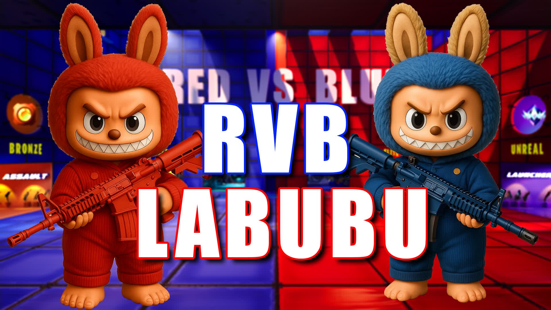 LABUBU RED VS BLUE 6773-2675-5158 by apxitektop - Fortnite