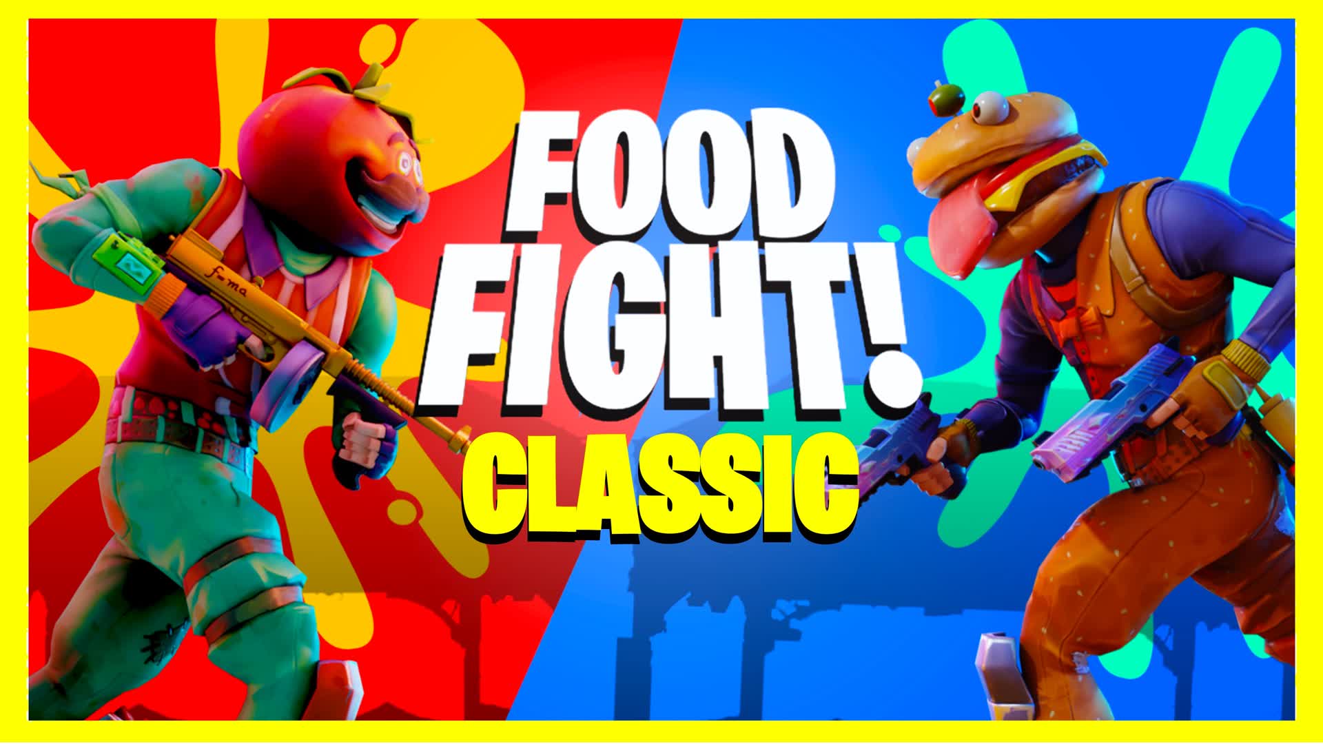 🍔Food Fight🍕- 50 vs 50 5111-7601-1549 by post - Fortnite Creative Map ...