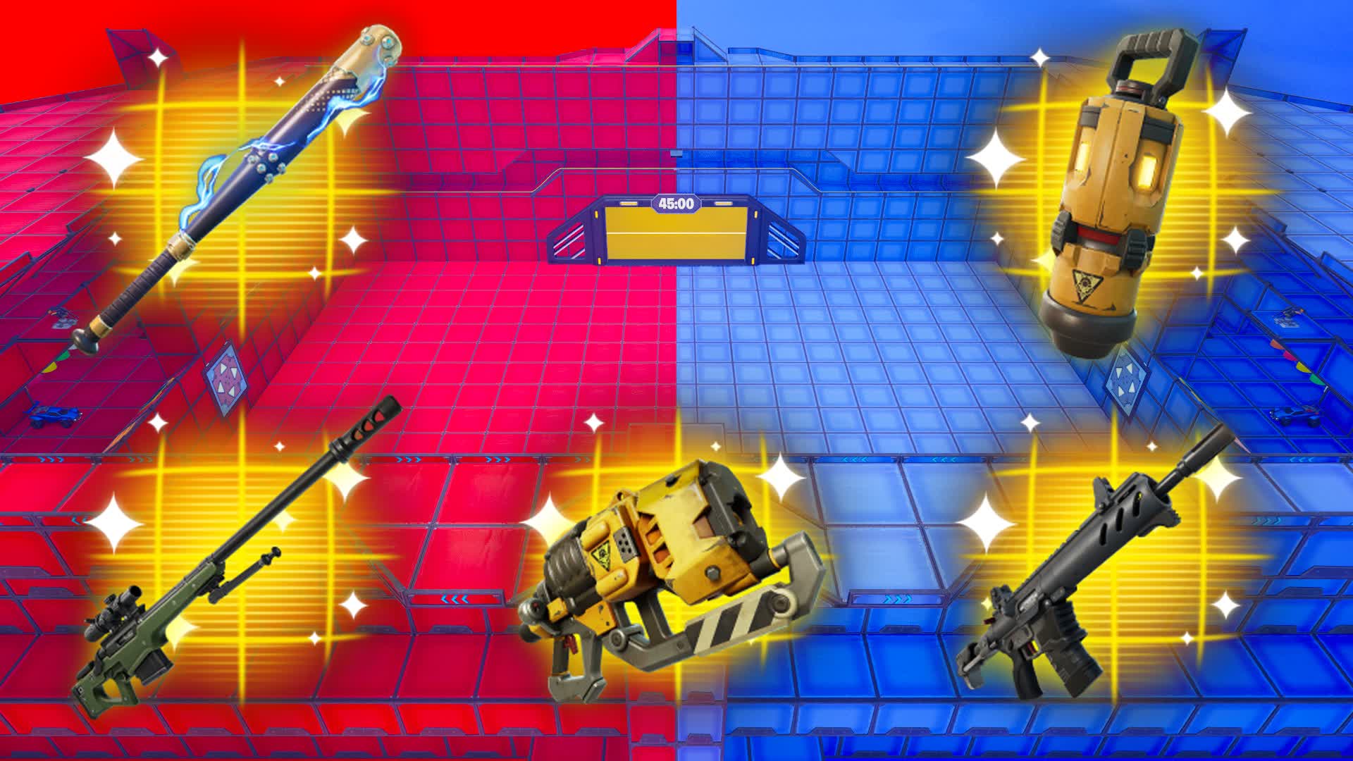 CLASH RED VS BLUE HERO 🔴🔵 3704-8902-8745 by kingmaker - Fortnite ...