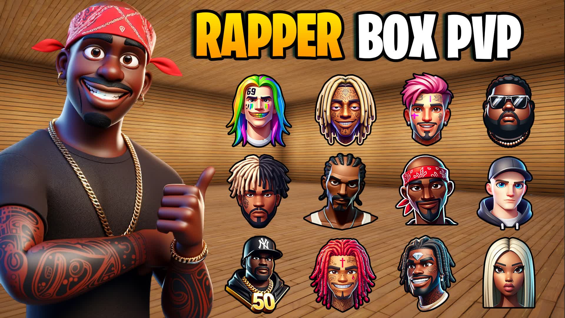 🎤RAPPER BOX PVP📦 6692-9930-9561 by redmaps - Fortnite Creative Map Code ...