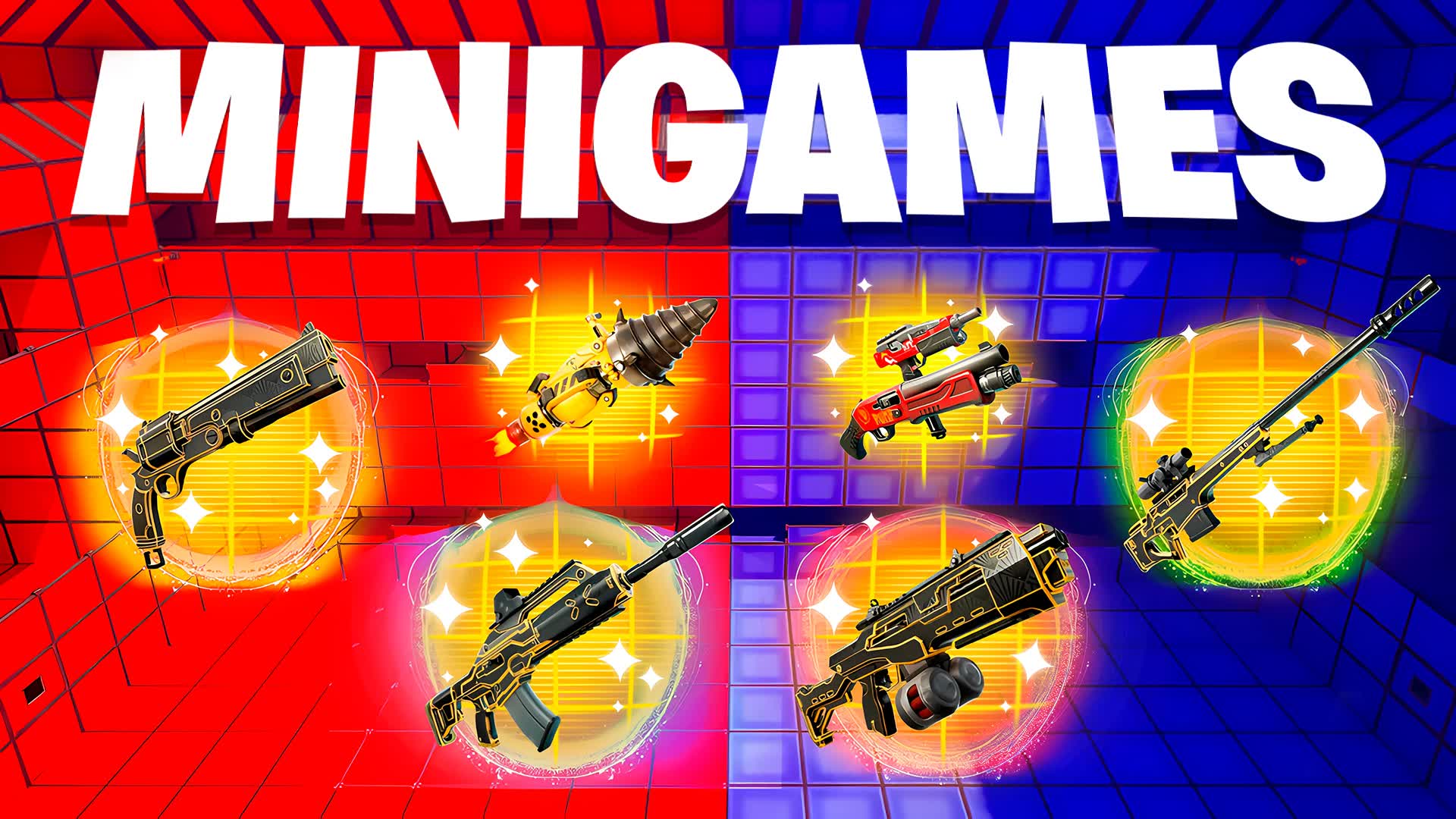 MINIGAMES RED VS BLUE 🔴🔵 6258-5566-7832 by pvpmaps - Fortnite Creative ...