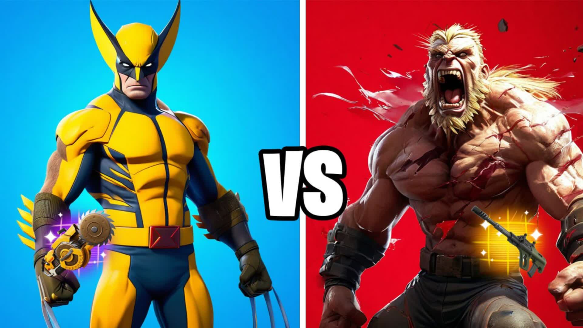 SABRETOOTH VS WOLVERINE 7538-3634-2648 by ivanko - Fortnite Creative ...