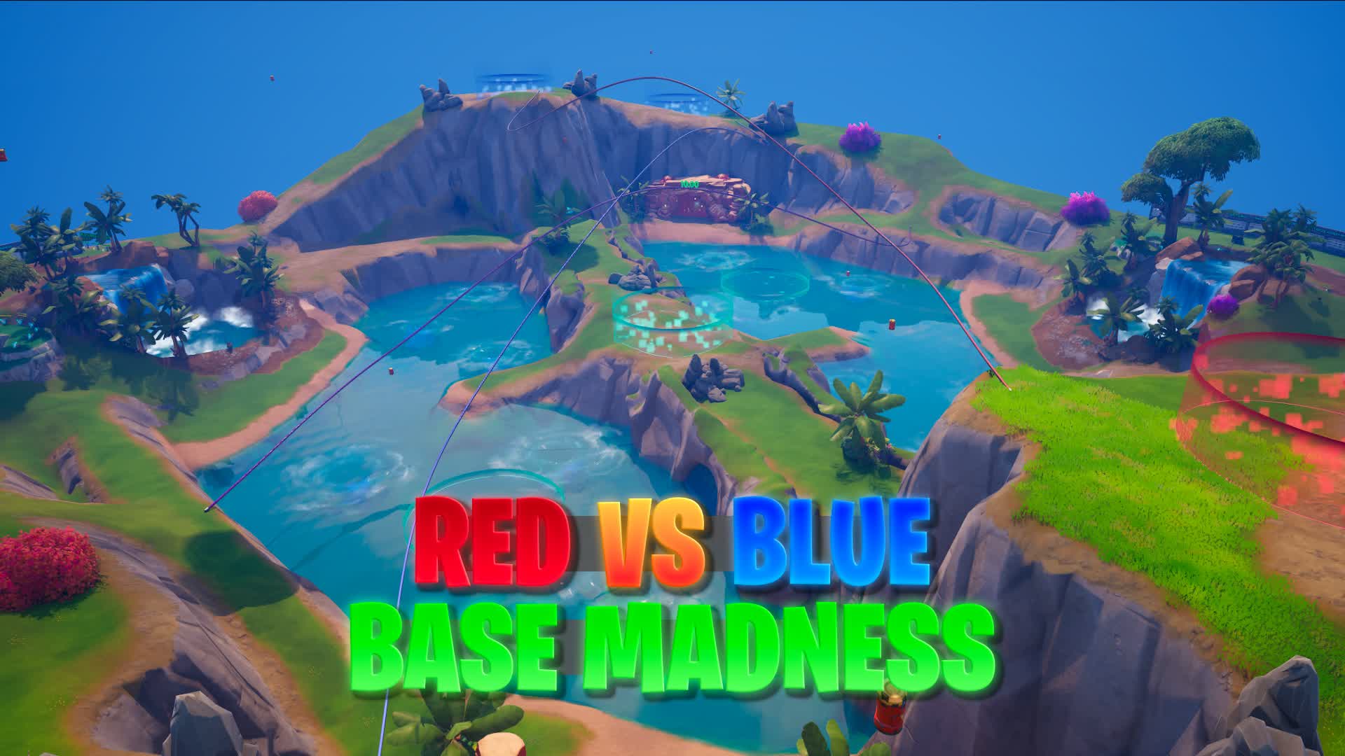 Red Vs. Blue Base Madness 9565-9001-7884 من ابتكار awesomemaps - Fortnite