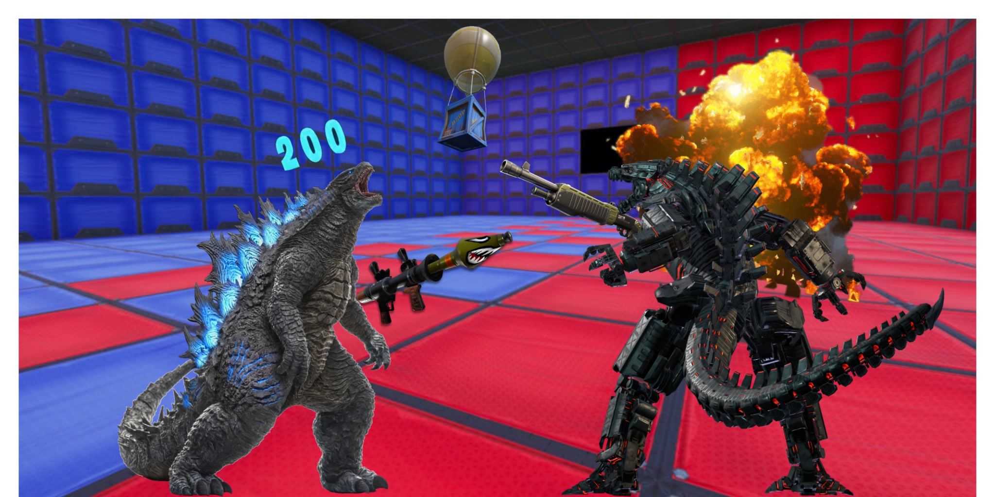 GODZILLA VS MECHA-GODZILLA 3229-7974-1439 by karimo_1077 - Fortnite Creative Map Code - Fortnite.GG