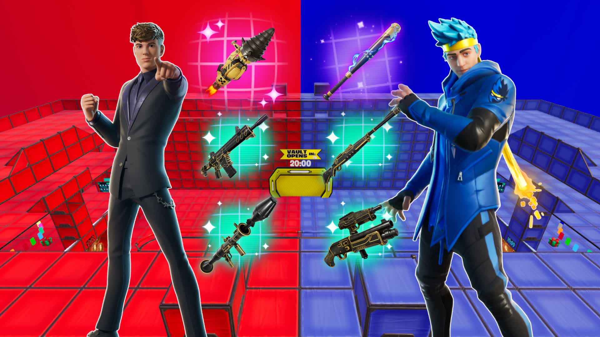 CLIX VS NINJA ⭐ RED VS BLUE 🔴🔵 5929-9734-4355 by kyousuke - Fortnite ...
