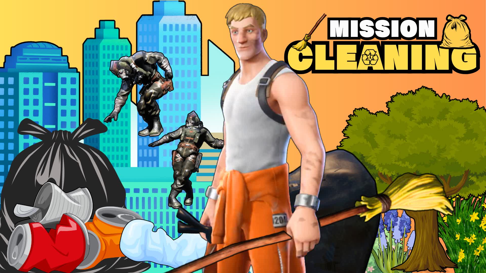 MISSION CLEANING SGH 8123-1860-0569 par icen - Fortnite