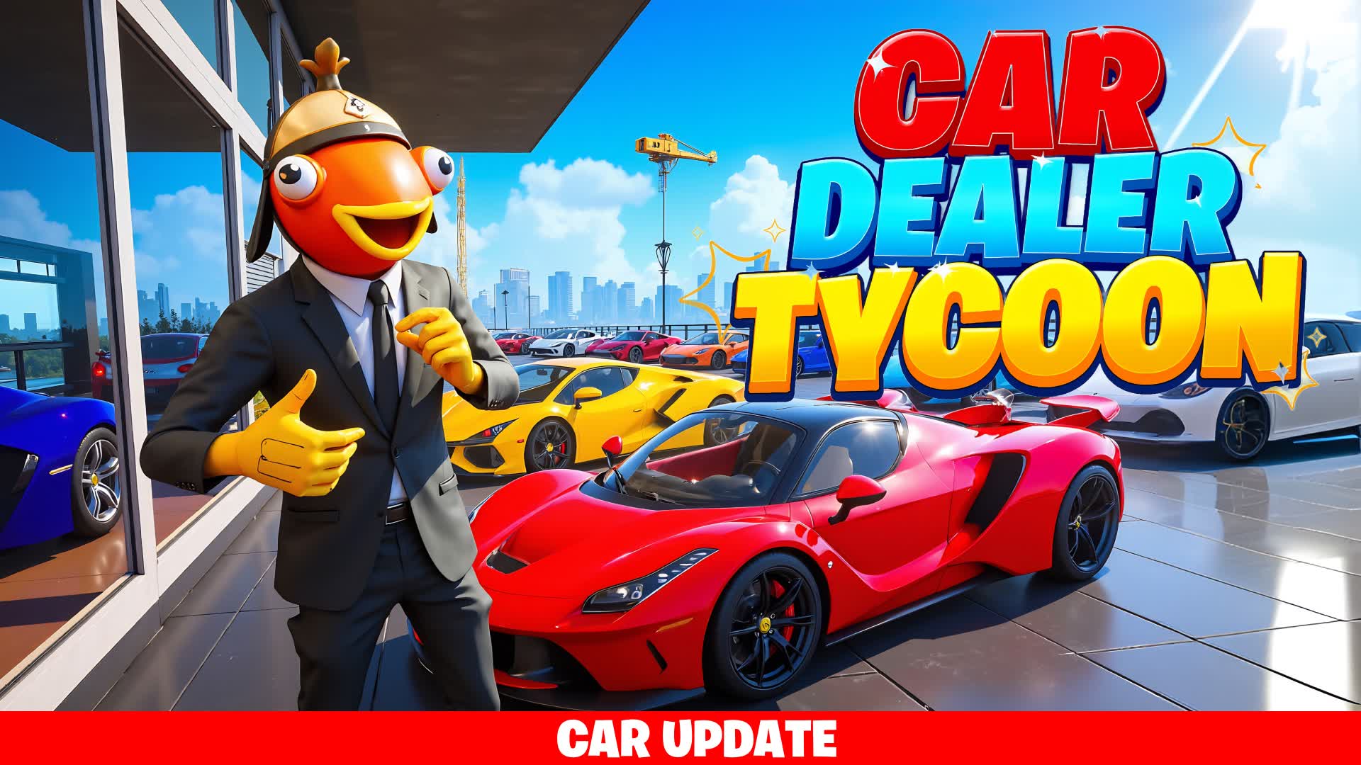 Car Dealer Tycoon 🏎️ 0897-2360-4954 by mbv - Fortnite Creative Map Code - Fortnite.GG