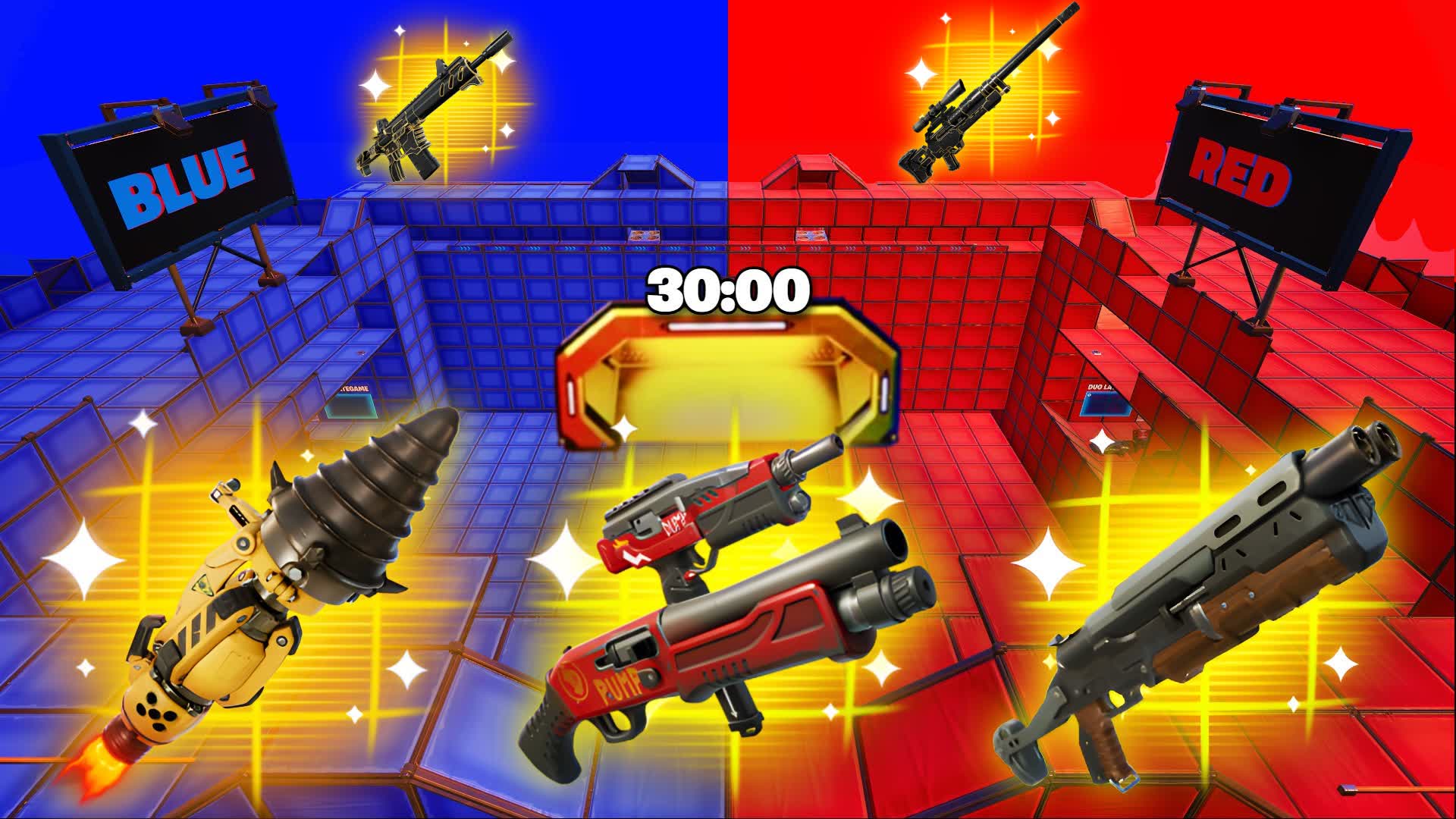 SUPER RED VS BLUE 🔴🔵 9831-7852-5643 by retax - Fortnite Creative Map ...