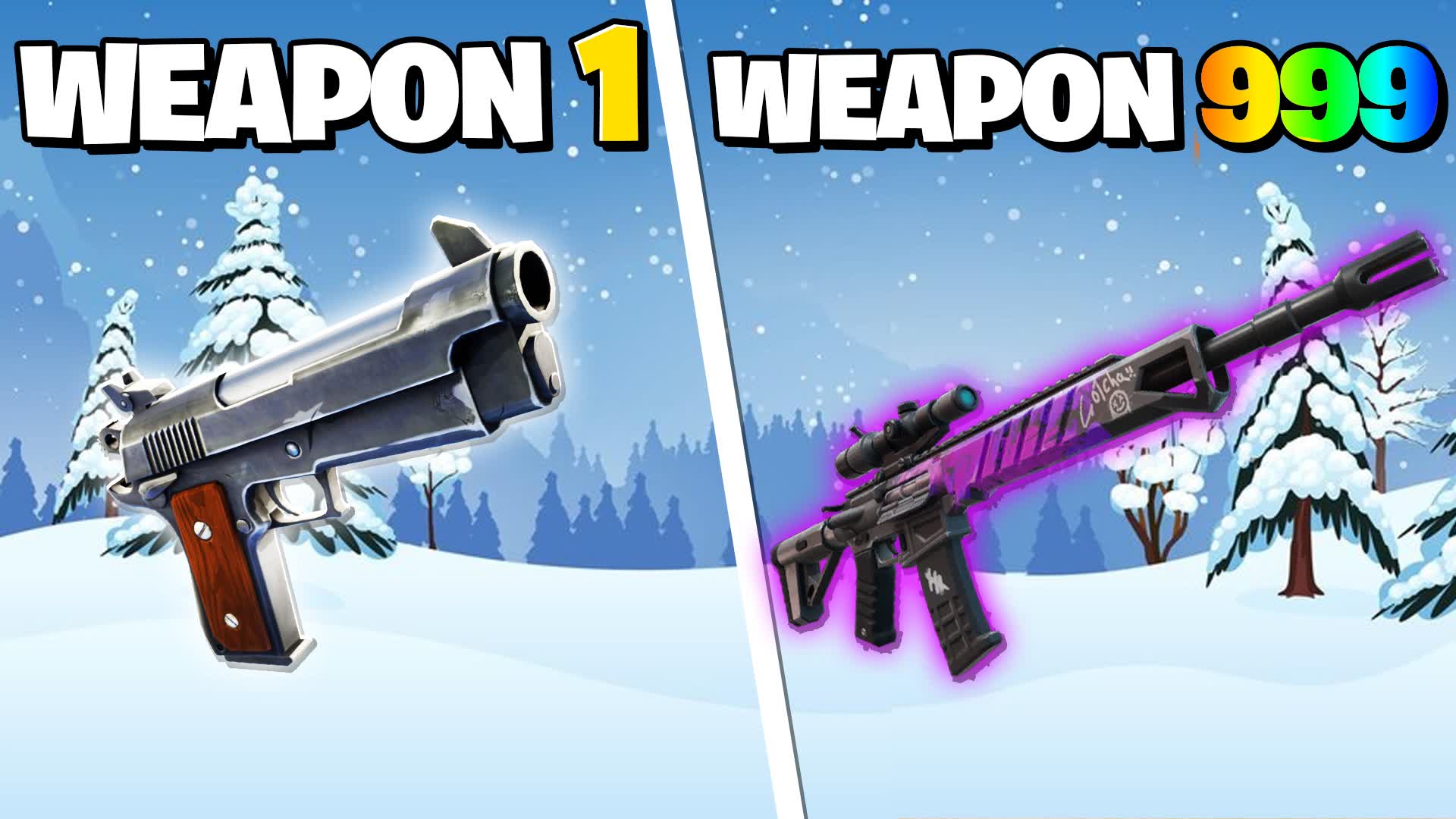 🥶 GUN GAME 🔫 WINTER ONE SHOT ️ 1133-4864-8817 by lindo - Fortnite ...