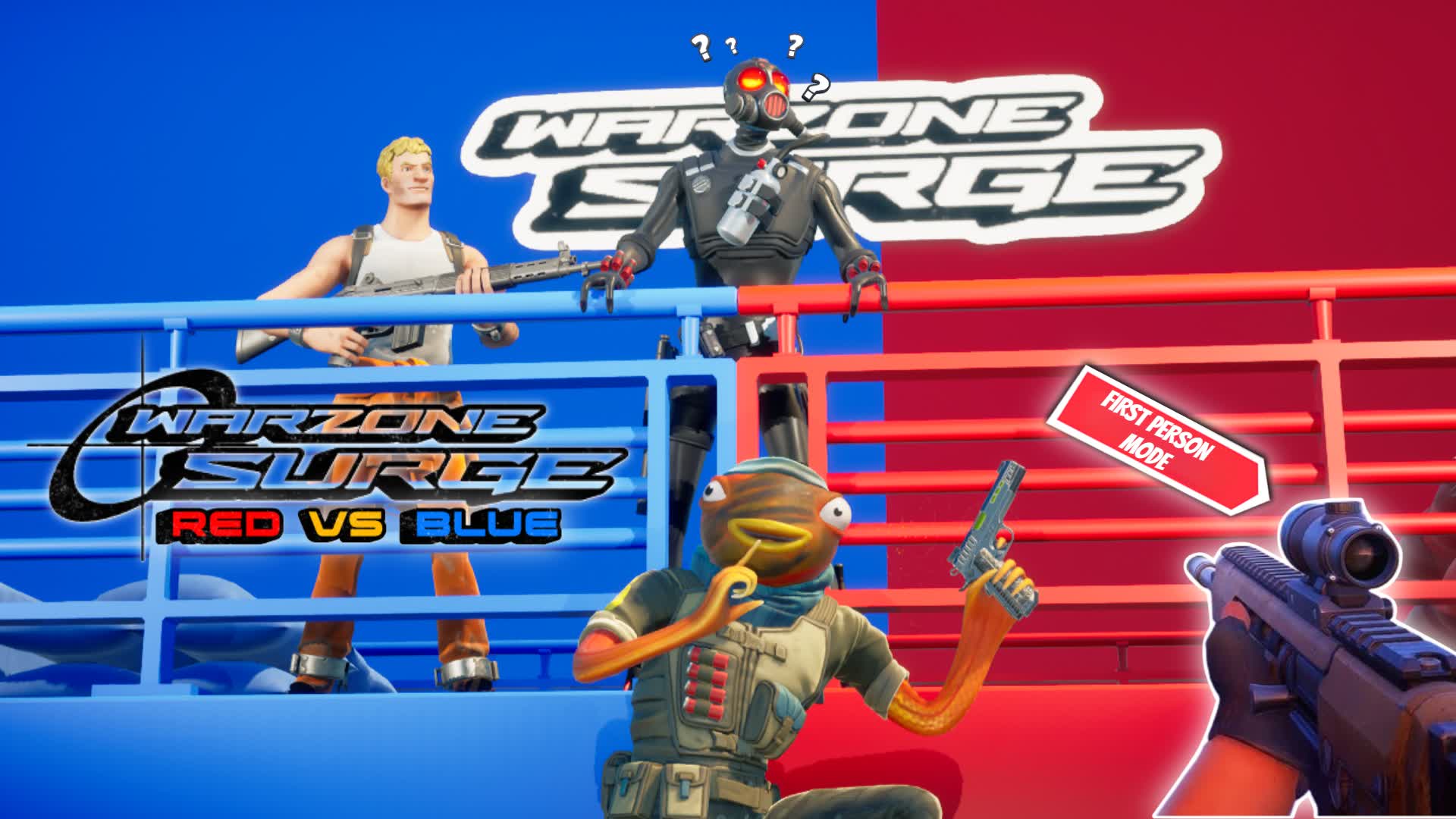 💥WARZONE SURGE🔫: RED VS BLUE 🔴🔵 1524-9988-0419 by flux_plat-fn ...