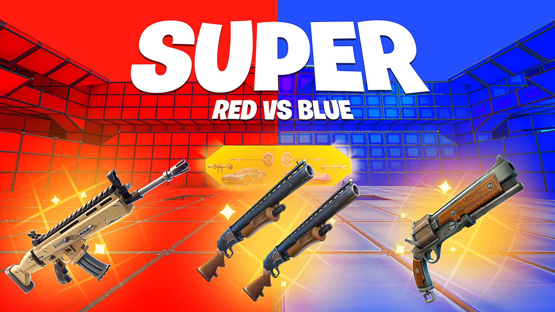 SUPER RED VS BLUE 🔴🔵 8111-9270-6626 by guvidejeez - Fortnite Creative ...