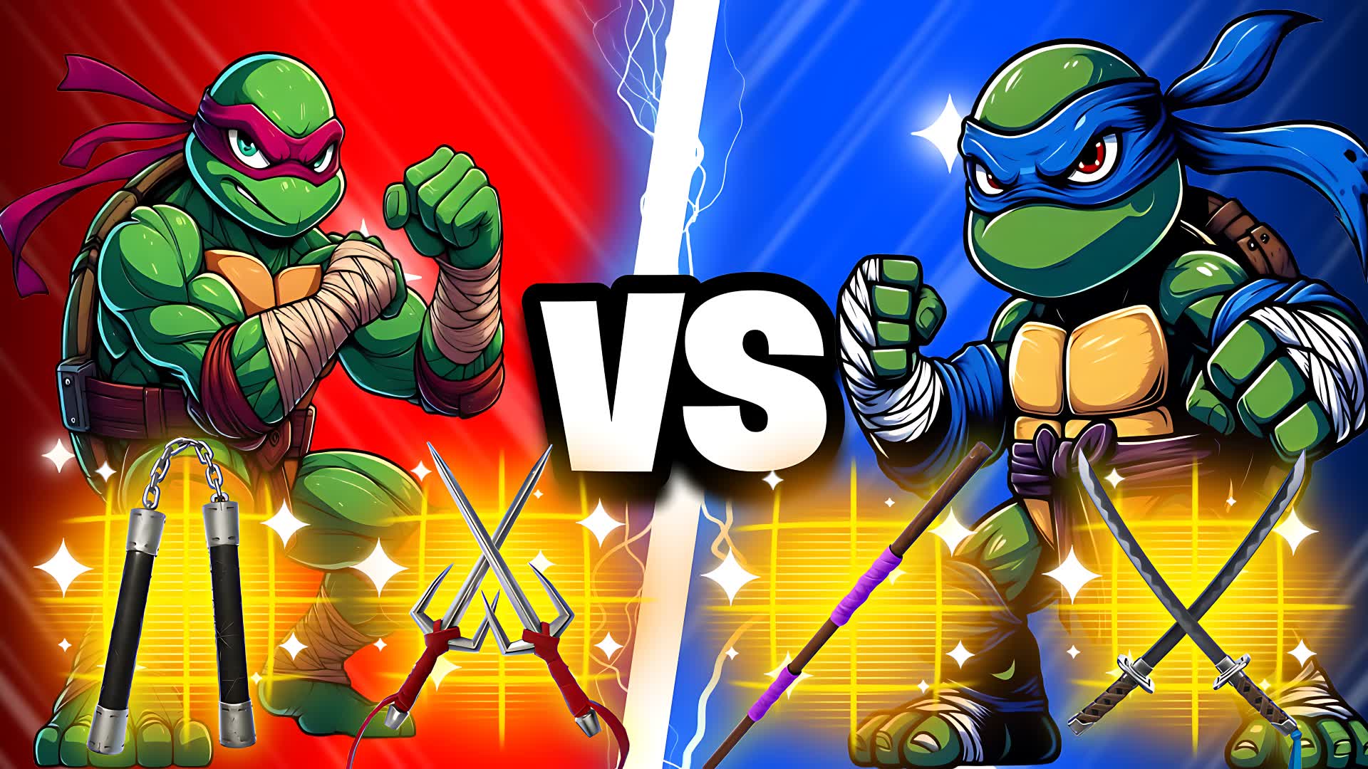 🍕 TMNT - RED VS BLUE 🐢 4333-8912-9729 من ابتكار mtr1q - Fortnite
