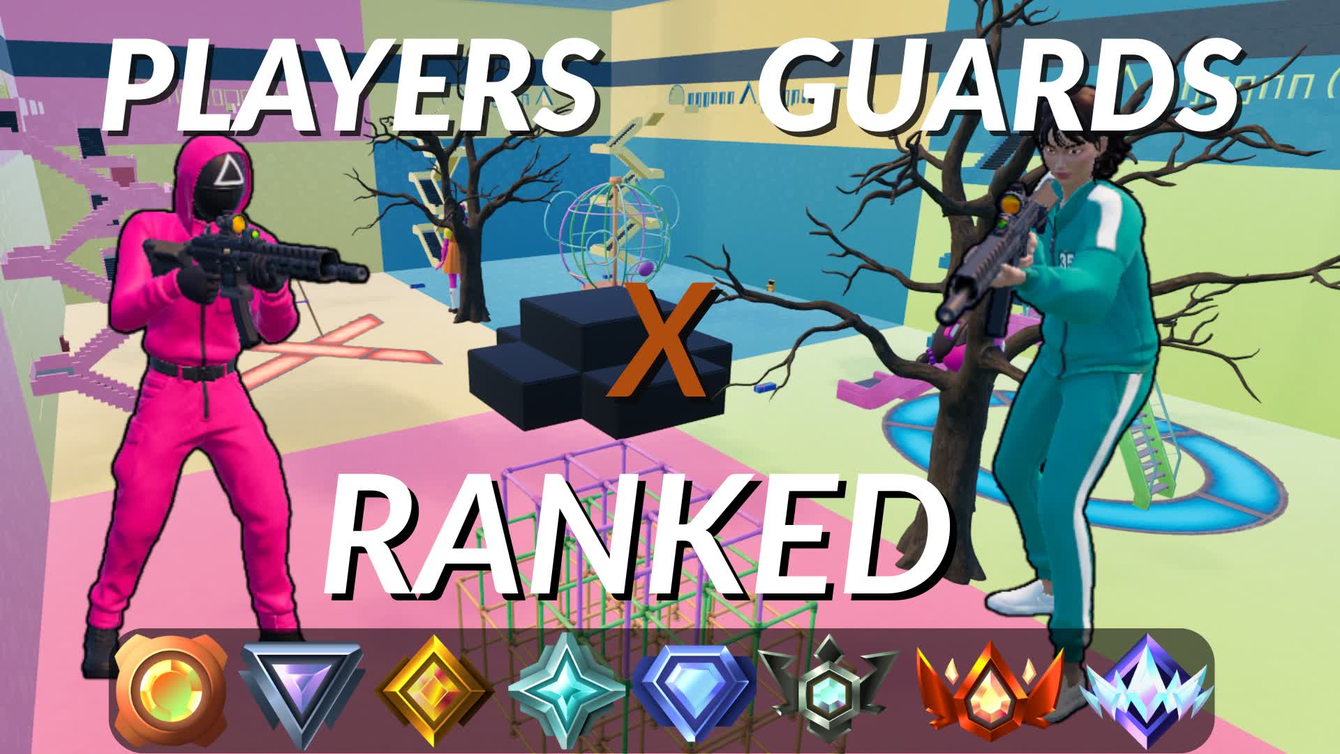 🦑PLAYERS VS GUARDS PVP[DEATMATCH] 1476-5734-7370 by gamesup - Fortnite