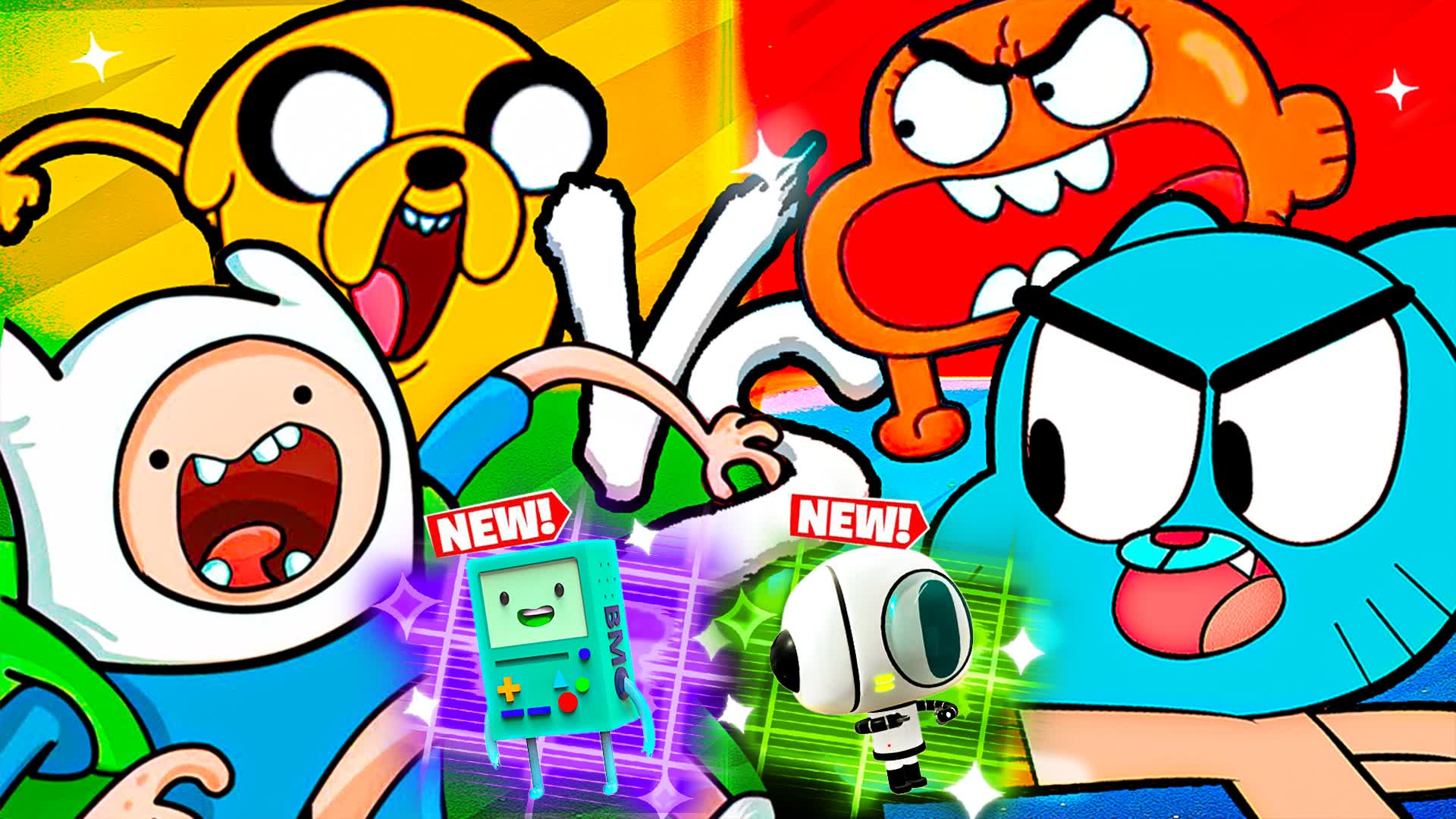 FINN & JAKE VS GUMBALL & DARWIN 🔵🔴 5085-6348-5478 by oboss - Fortnite ...