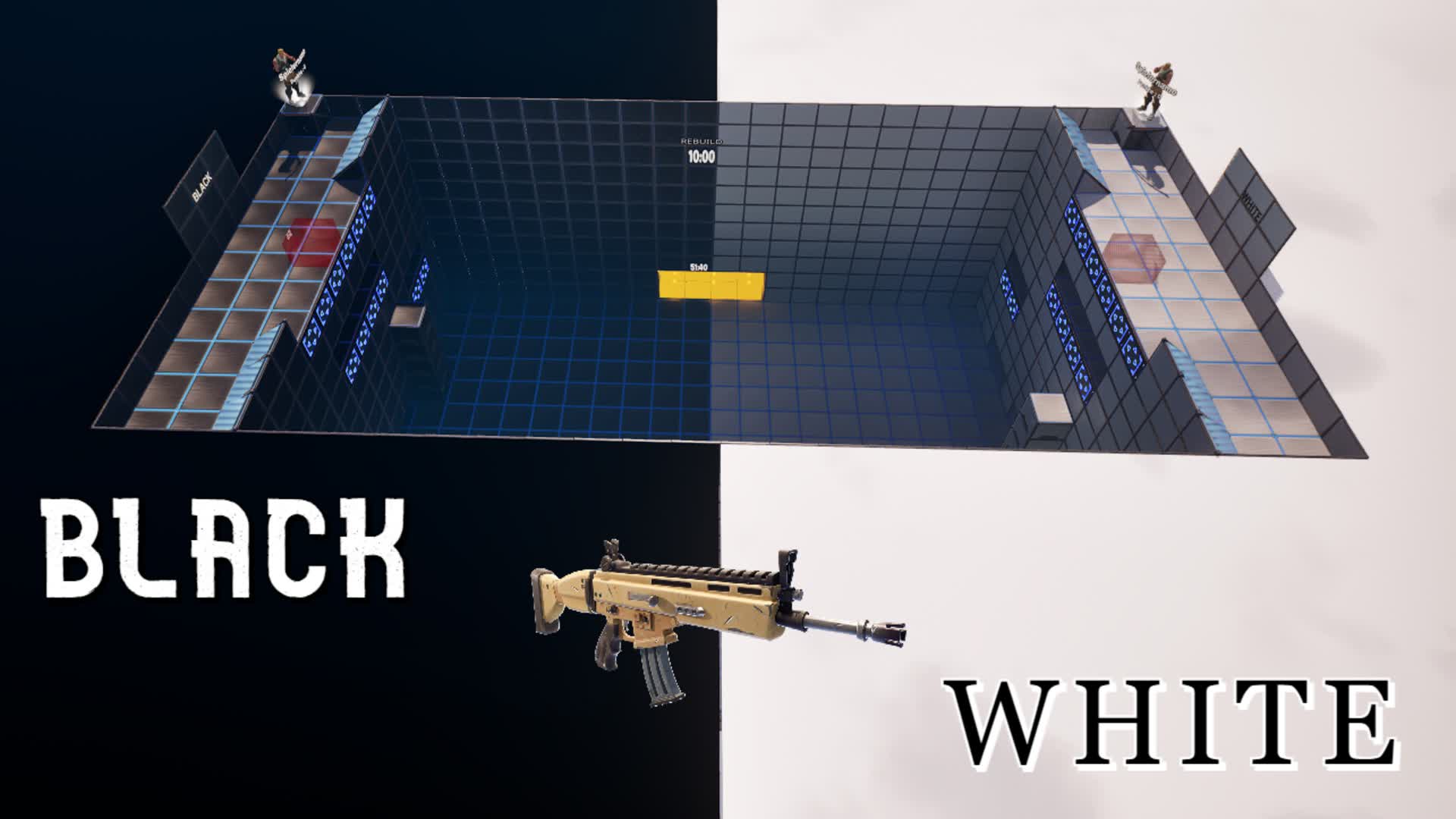 Playful BLACK vs WHITE 0115-3519-7041 من ابتكار lktv - Fortnite