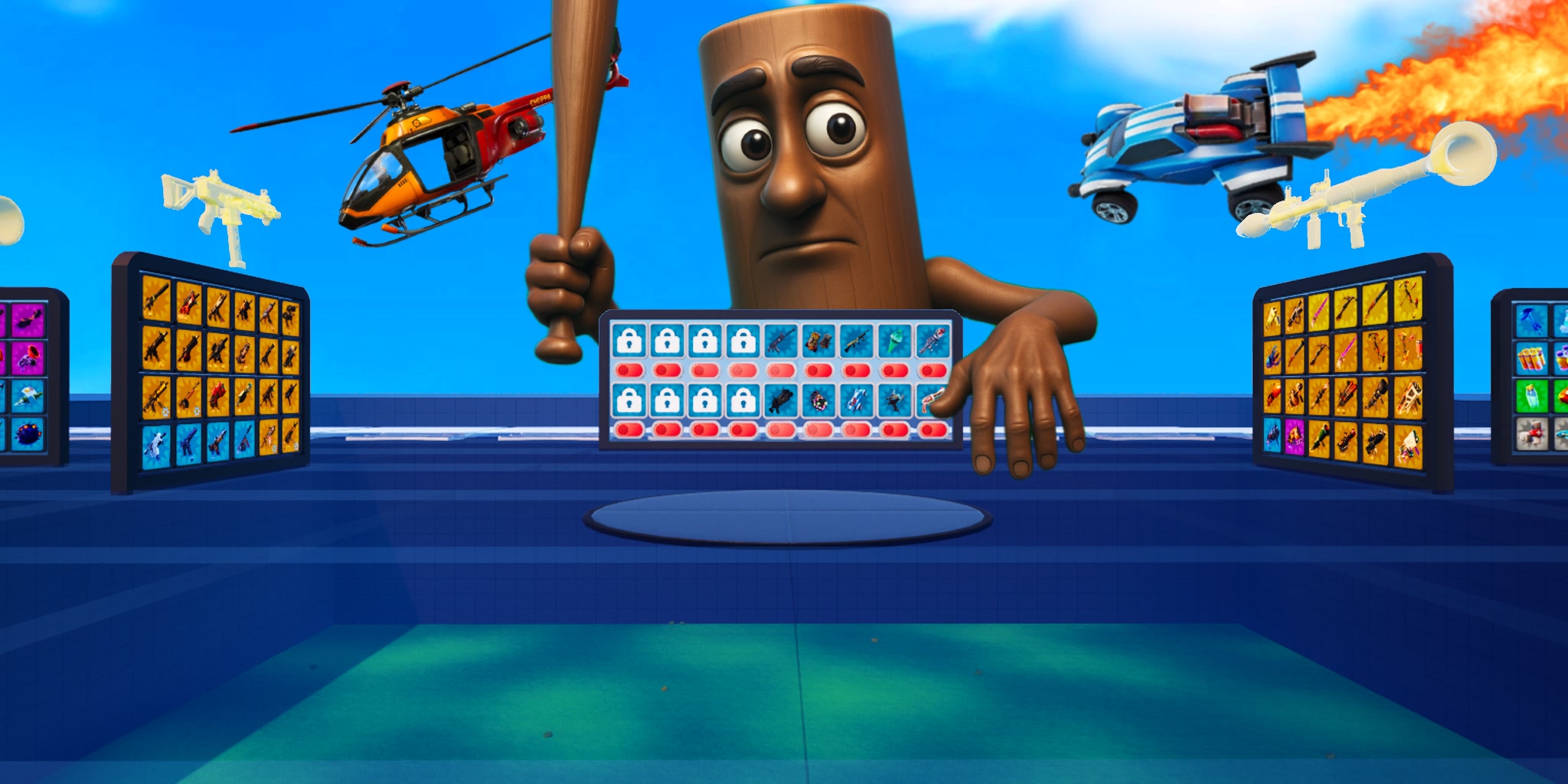 BRAINROT 1V1 WITH EVERY GUN 2256-5488-1275 by craftz - Fortnite Creative Map Code - Fortnite.GG