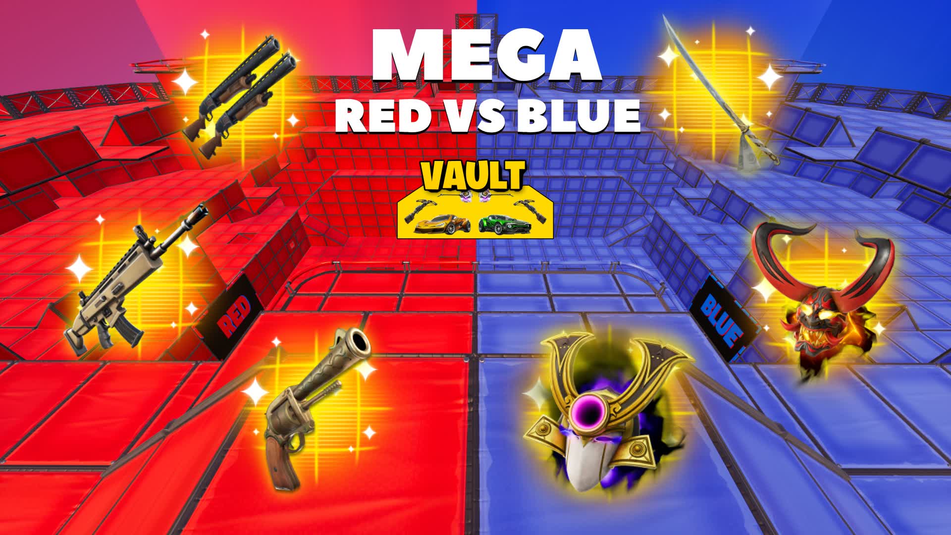 MEGA RED VS BLUE 🔴🔵 8322-9744-6547 by mystcreative - Fortnite Creative ...