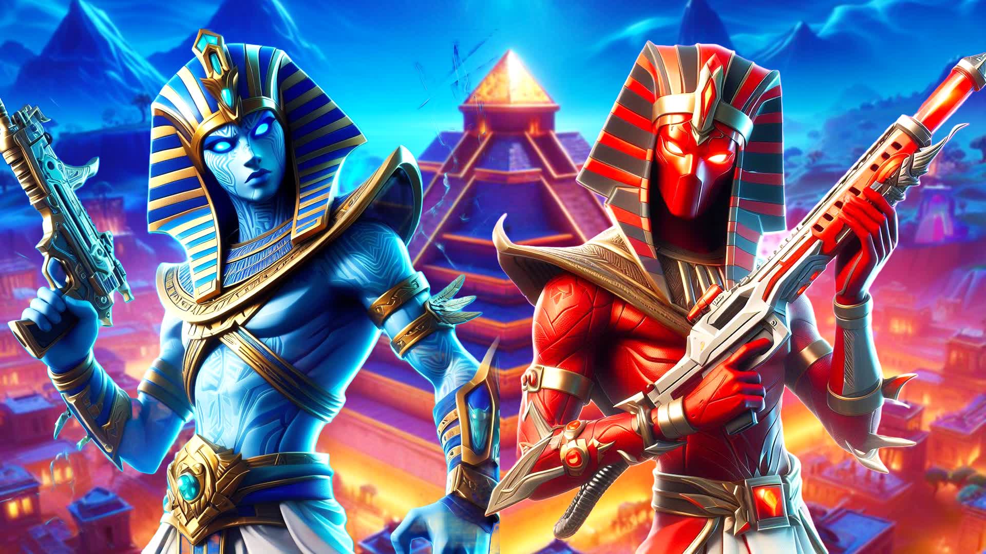 🔴🔵 PYRAMID RED VS BLUE 5046-1143-4587 by yu5 - Fortnite Creative Map ...