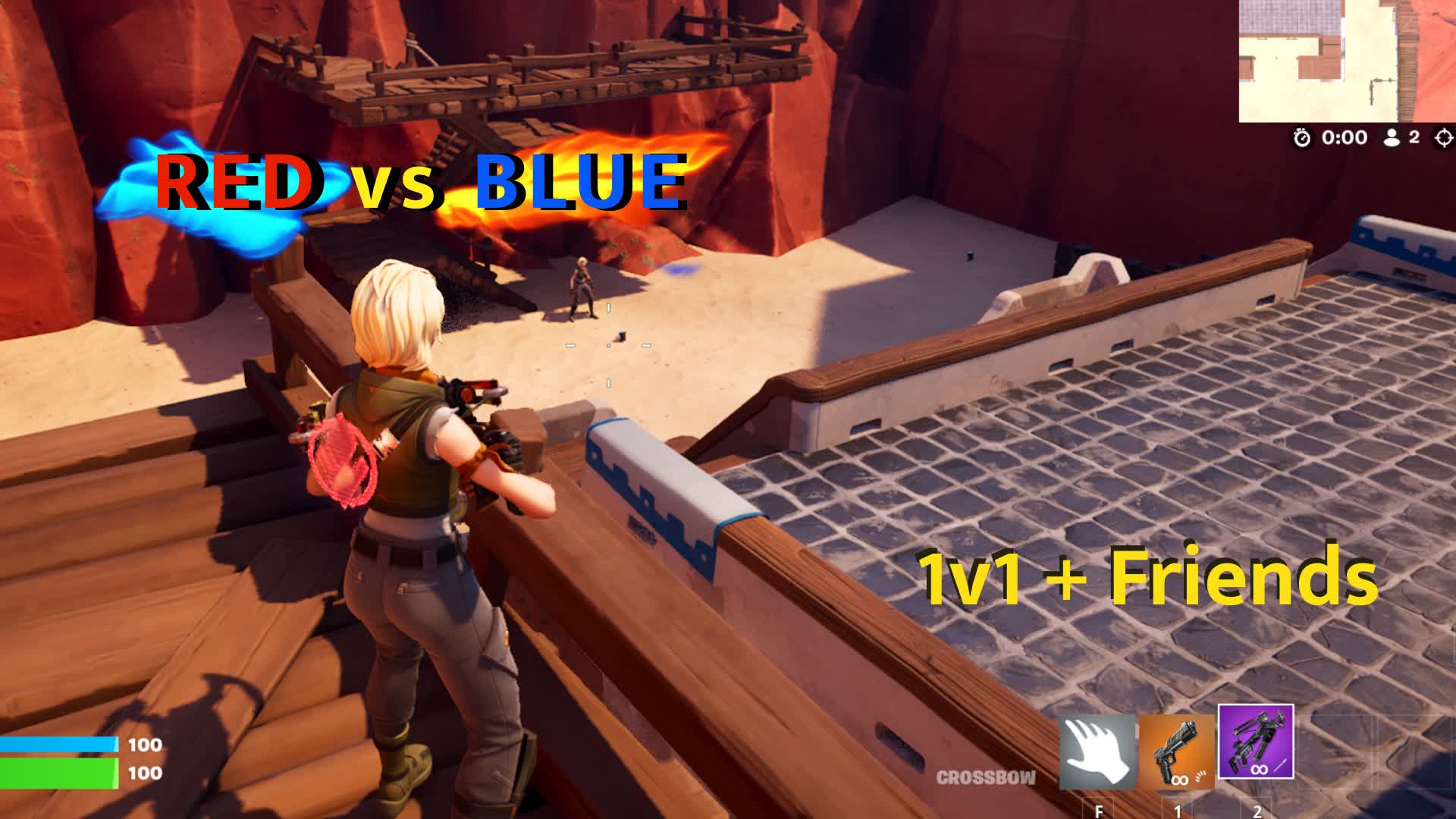 Scorched Sands Red vs Blue 1v1 + friends 8336-8061-7160 by thatjmac - Fortnite Creative Map Code ...