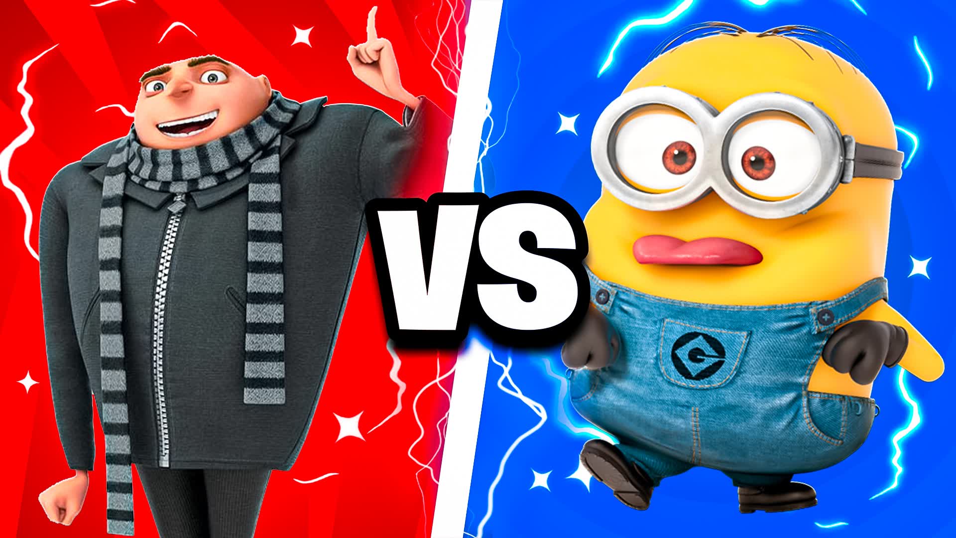 🔴🔵MINIONS VS GRU GUN GAME HEROES - 3727-5873-5148 | Fortnite Zone