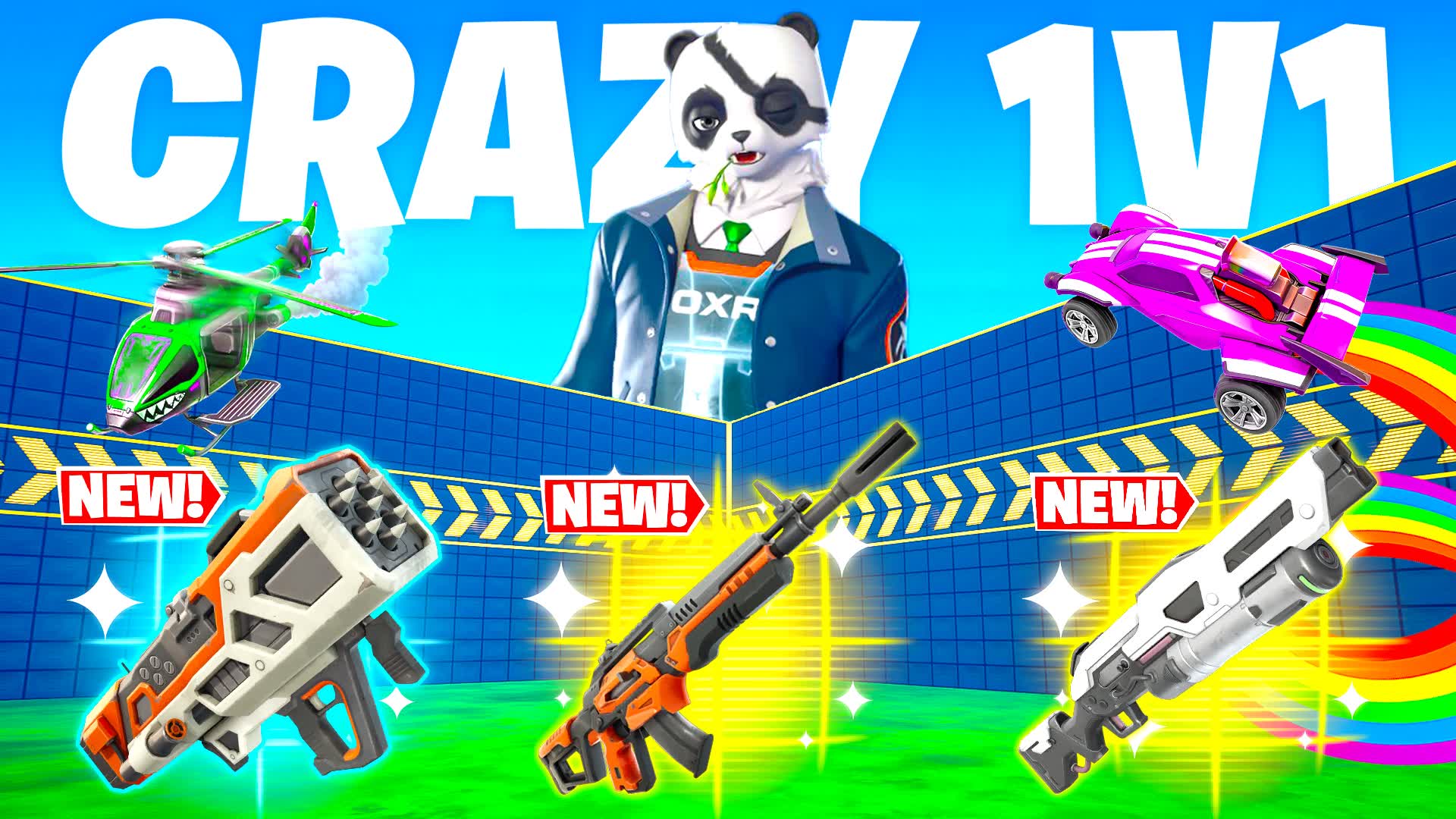 CRAZY 1V1 - ALL WEAPONS AND VEHICLES 0512-4925-0777 by plusmaps - Fortnite Creative Map Code ...