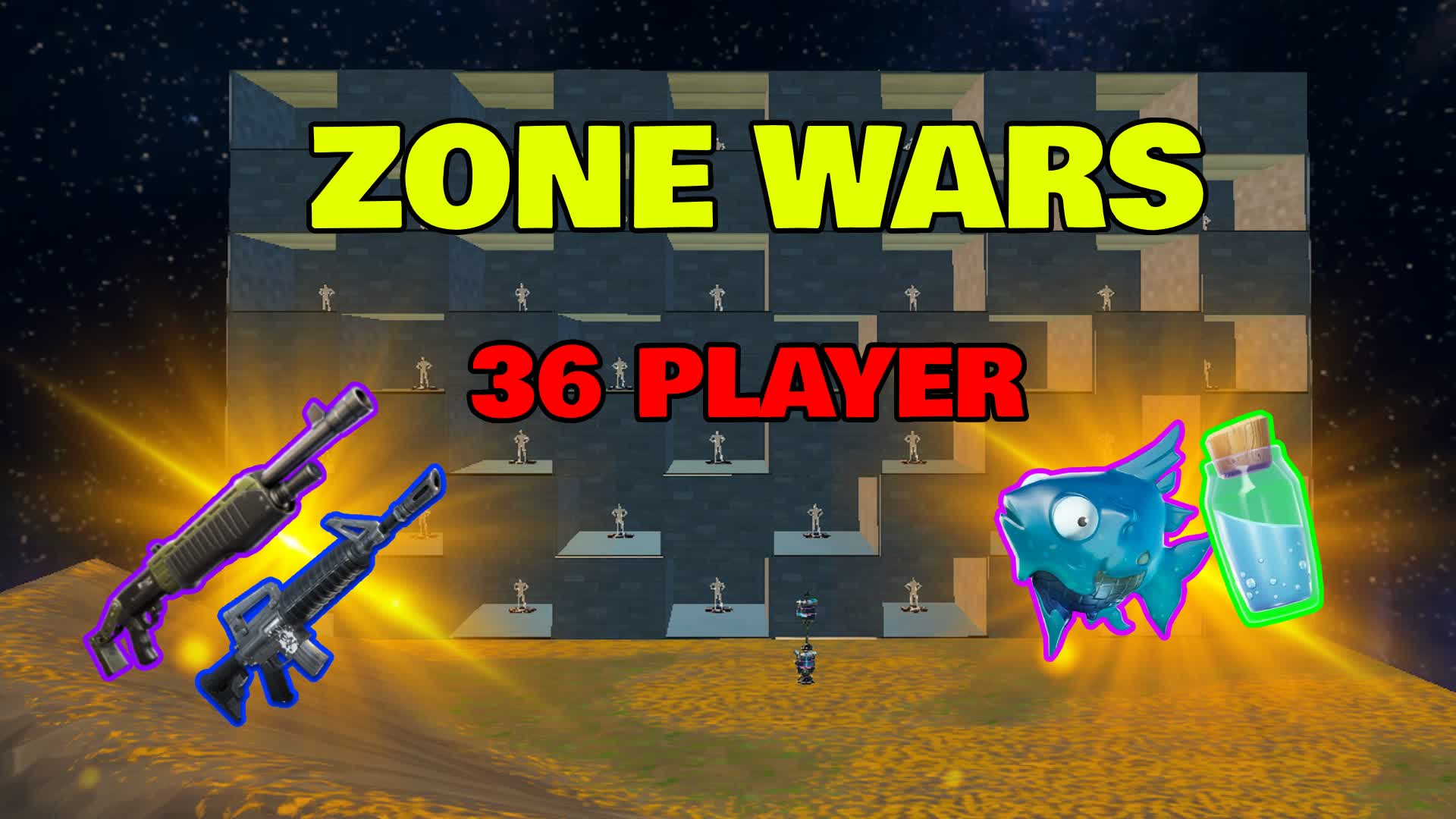 🐐 36 PLAYER ZONE WARS 🐐 [YUQI] 5441-2368-6534 by yuqifn - Fortnite ...