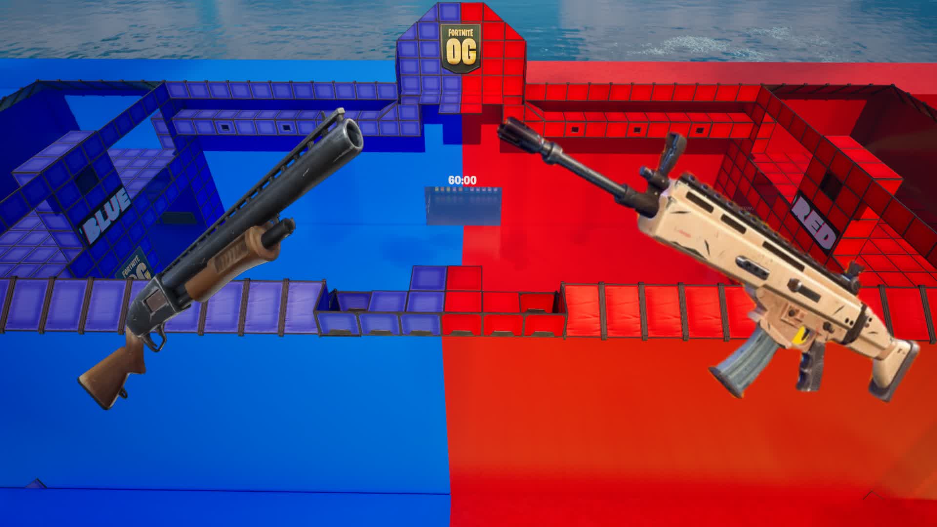 OG⭐ RED🔴 VS BLUE🔵 2158-4545-5802 by arung - Fortnite Creative Map Code - Fortnite.GG