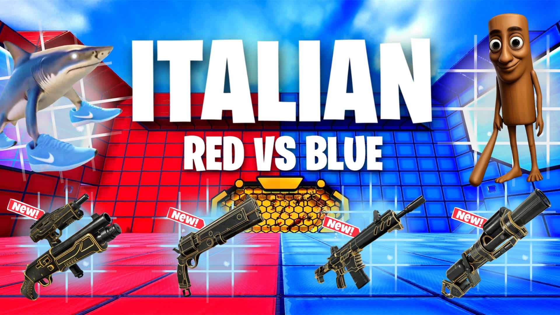 ITALIAN RED VS BLUE 🔴🔵 6595-3607-6637 by rngbullseye - Fortnite ...