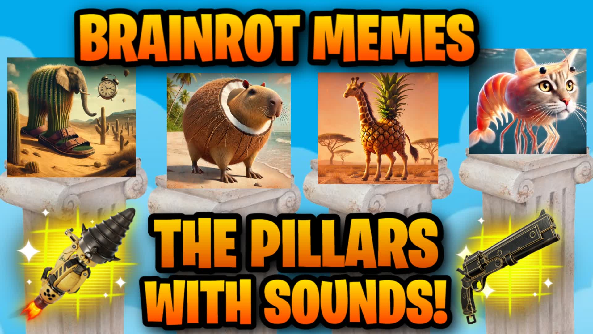 BRAINROT MEMES PILLARS🇮🇹*MUSIC🎵* 8000-6300-3999 by epicteo - Fortnite ...