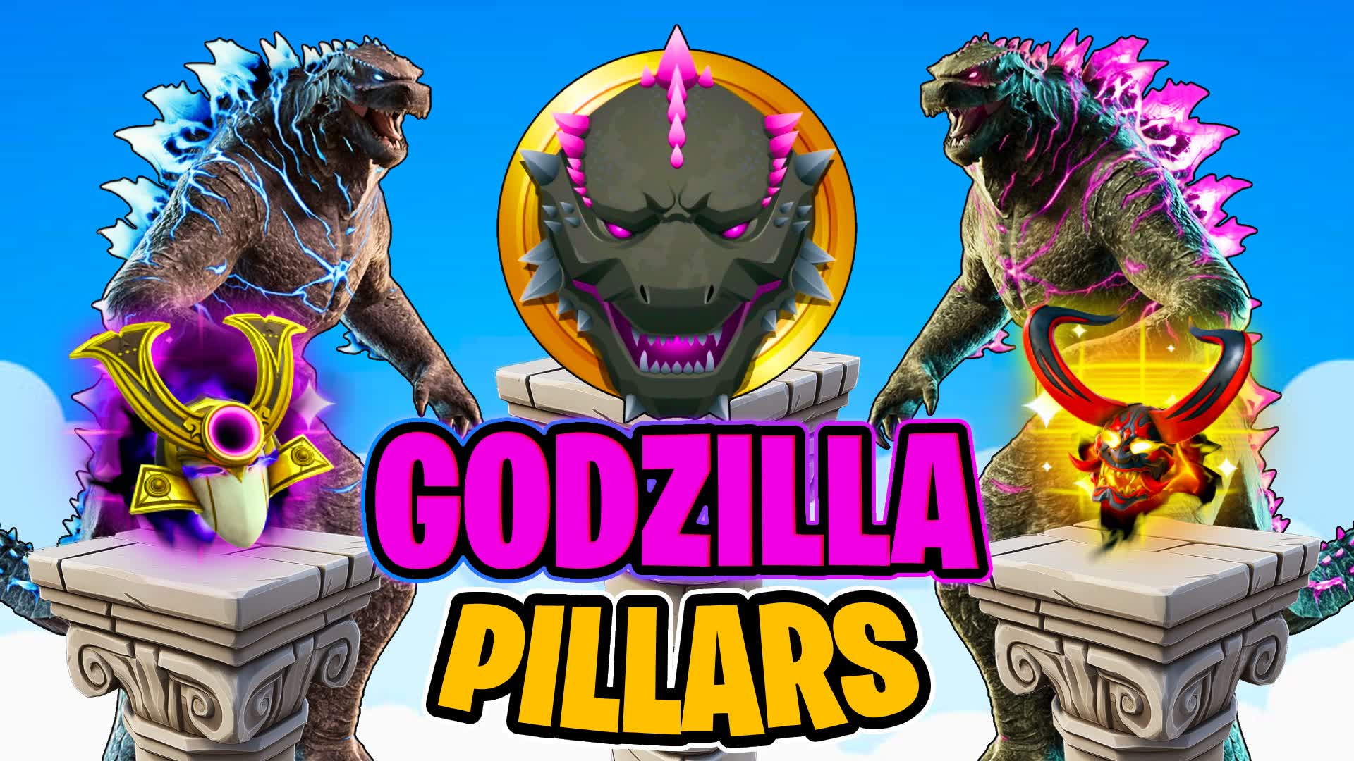 GODZILLA PILLARS! 6443-9823-1959 by kavuny - Fortnite Creative Map Code ...
