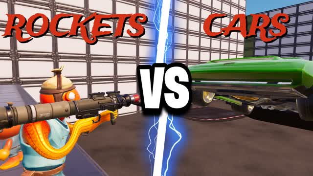 ROCKETS VS CARS 🏜️ TRUCKS VERSION 4617-0543-0486 من ابتكار treno - Fortnite