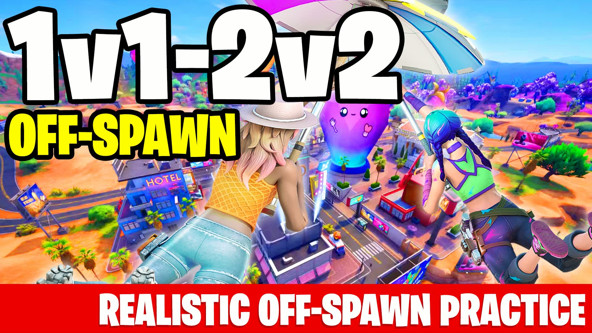 1V1–2V2 OFF-SPAWN FIGHTS [APLUS] 1951-7149-0063 by aplusstudio - Fortnite