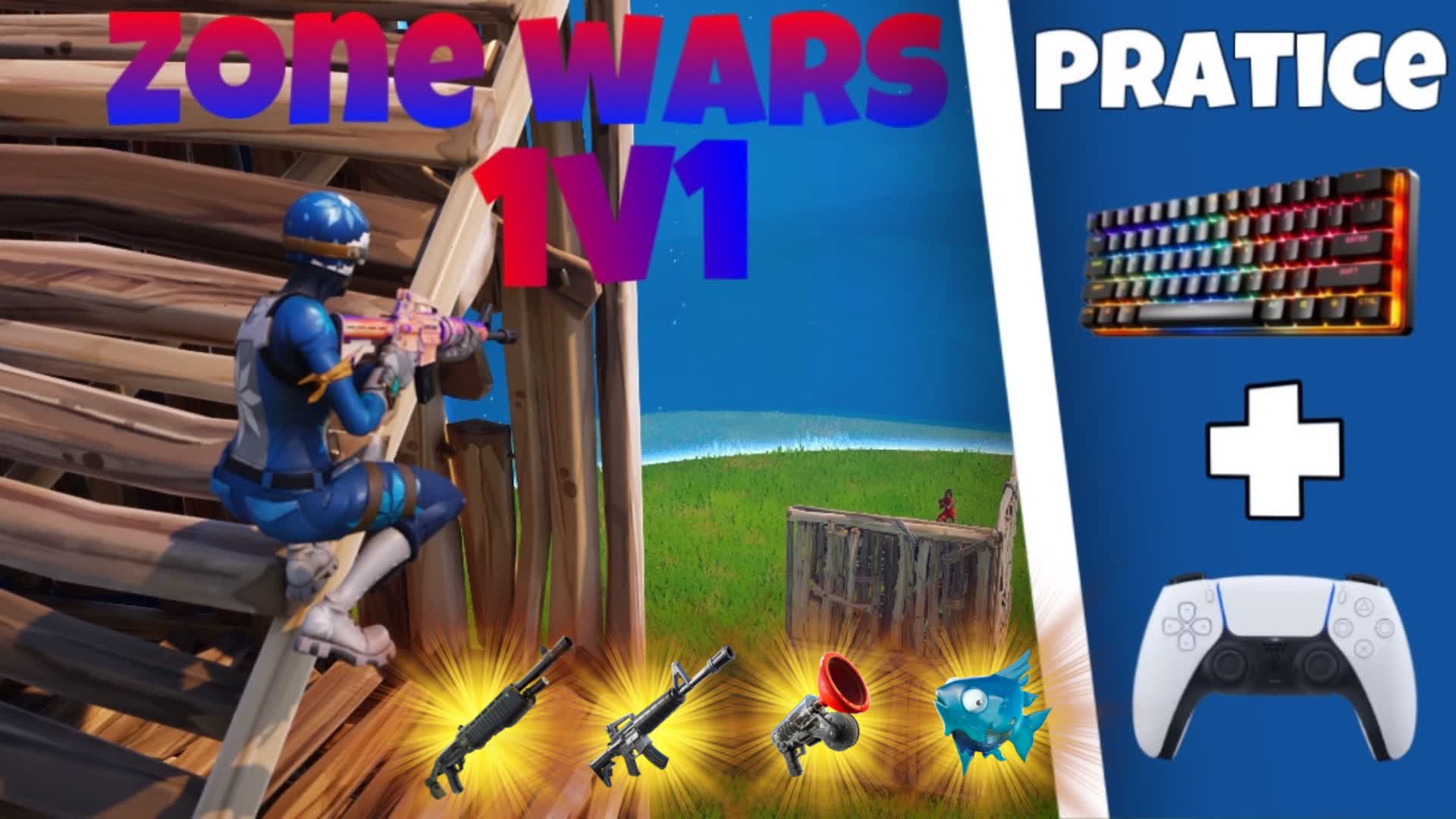 ZONE WARS 1V1 5276-4993-3824 by floxzen - Fortnite Creative Map Code - Fortnite.GG