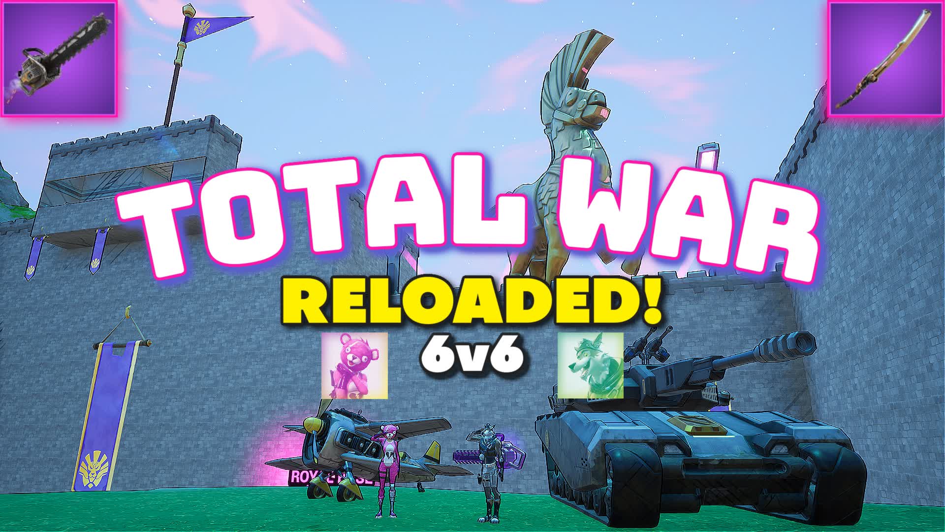 TOTAL WAR RELOADED! 8143-7496-3944 by sudagangtv - Fortnite Creative ...